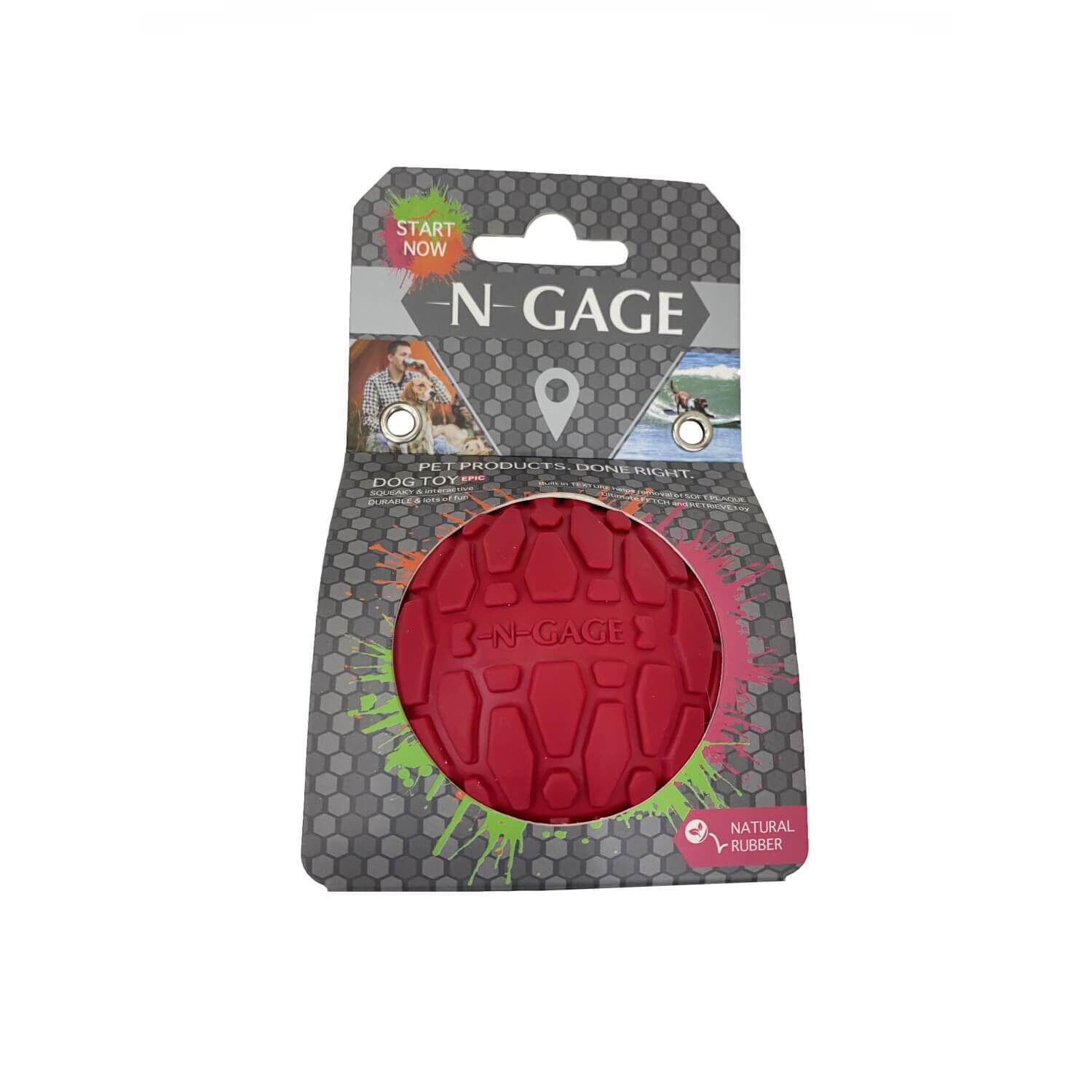 N Gage Squeaker Ball Dog Toy 1ea | Pet Supermarket