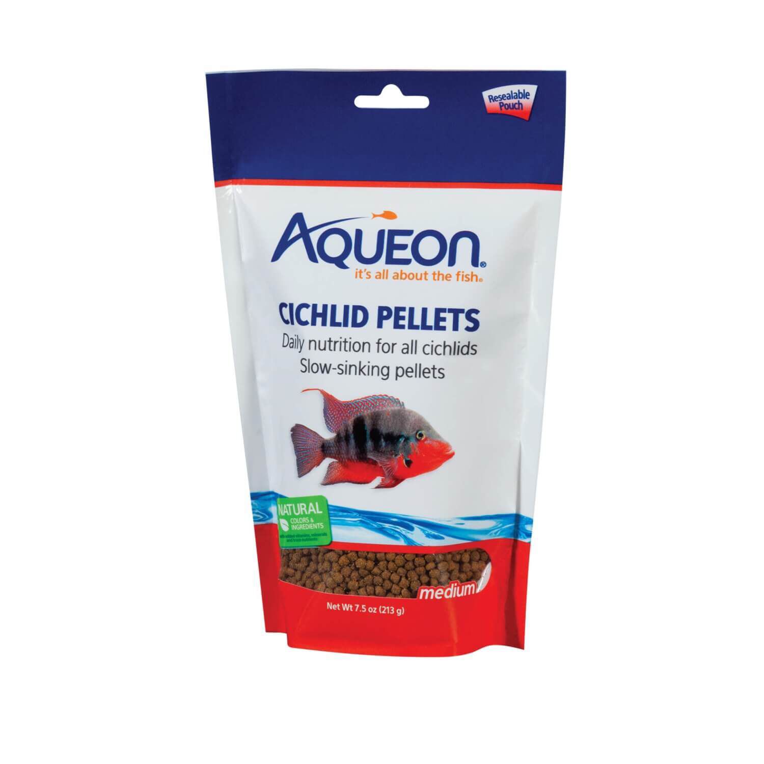 Aqueon Cichlid Pellets Fish Food 7.5oz | Pet Supermarket