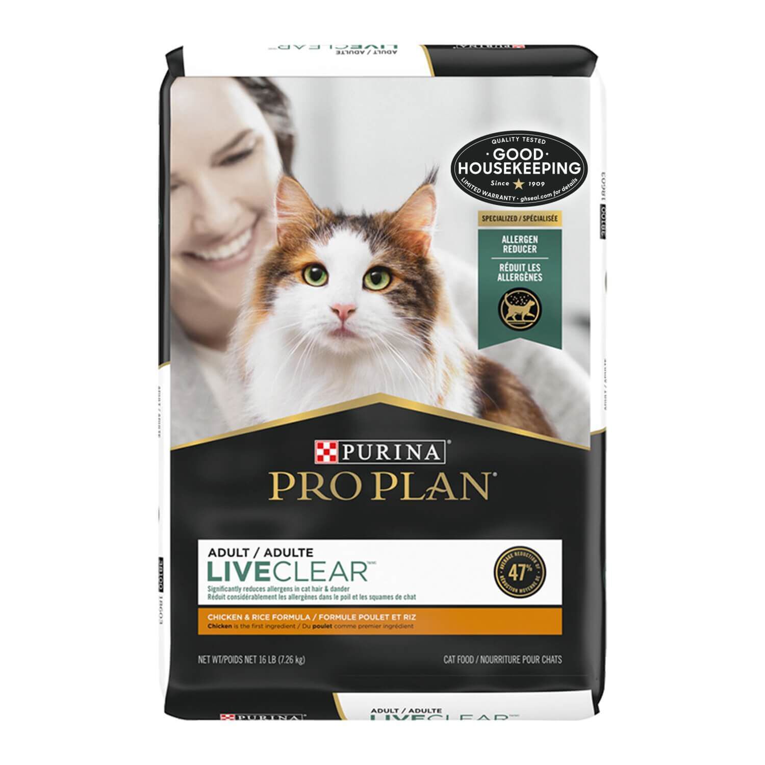 Purina Pro Plan Liveclear Allergen Reducing, High Protein, Chicken And ...