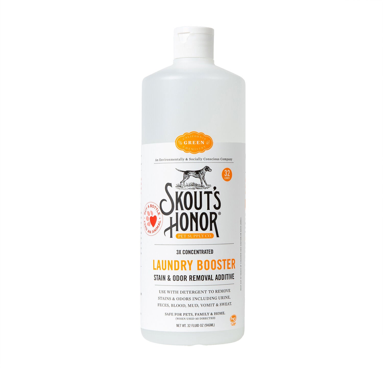 Skout's Honor Laundry Booster Stain & Odor Removal Additive, 32Oz 32oz ...