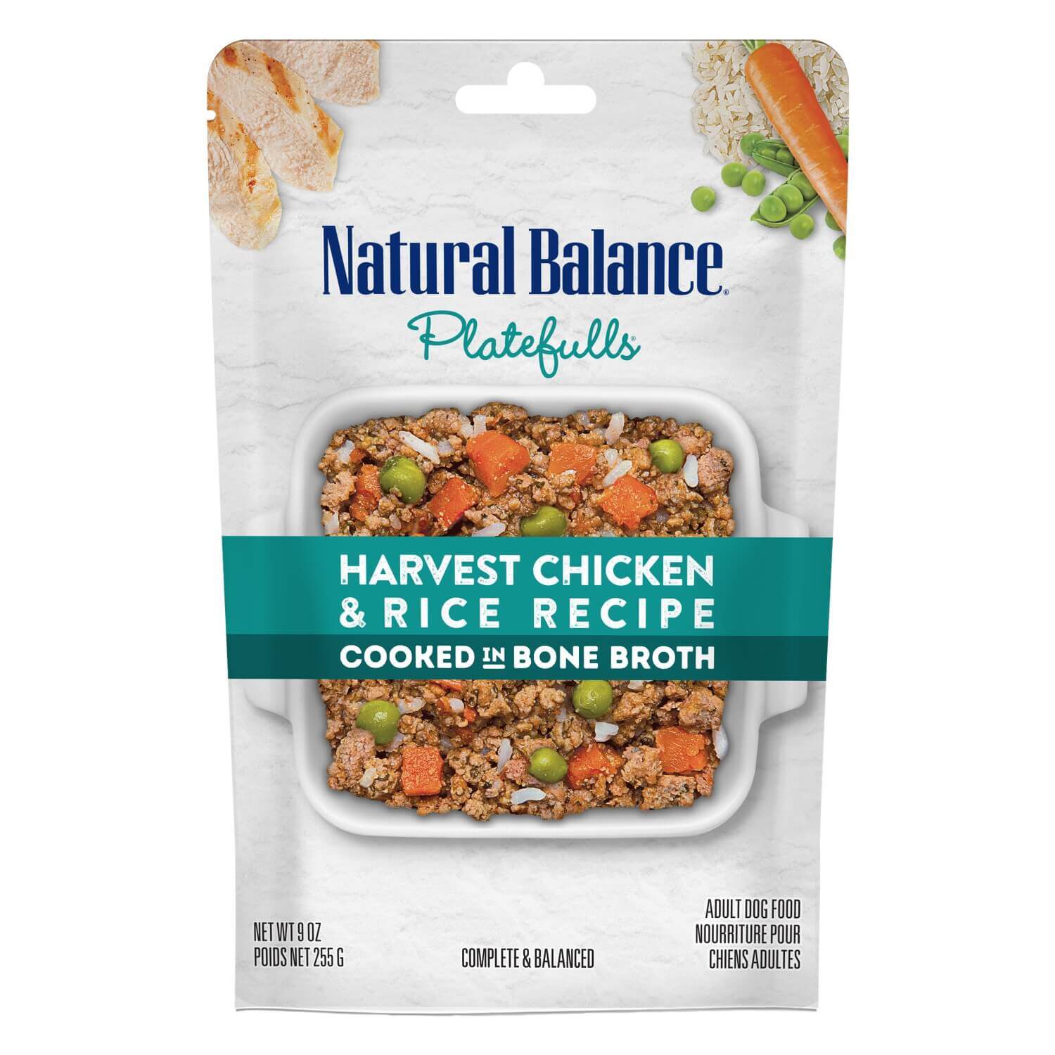 Natural Balance Platefulls Harvest Chicken & Rice Recipe Wet Dog Food ...