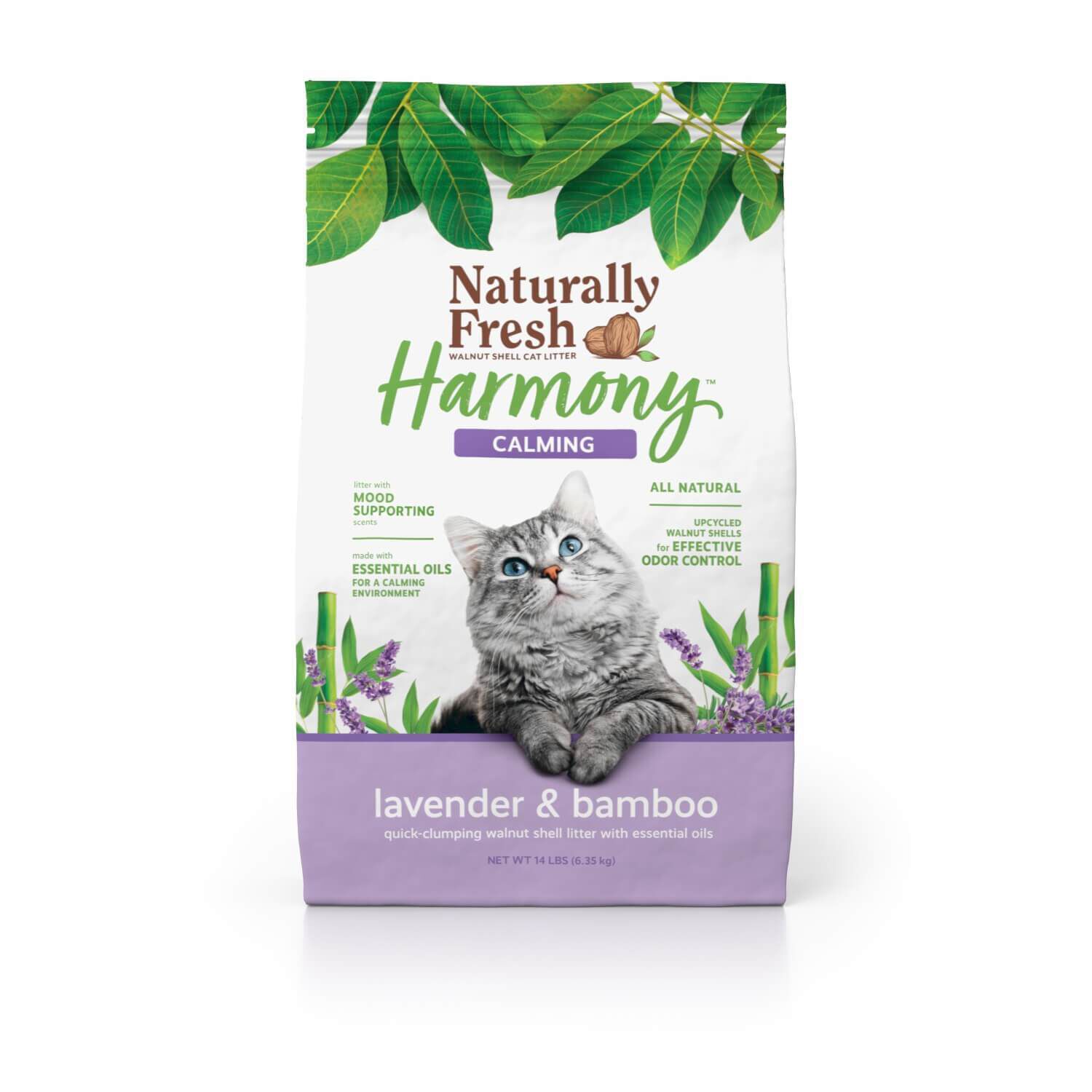 Naturally Fresh Harmony Lavendar And Bamboo Clumping Cat Litter, 14 Lb ...