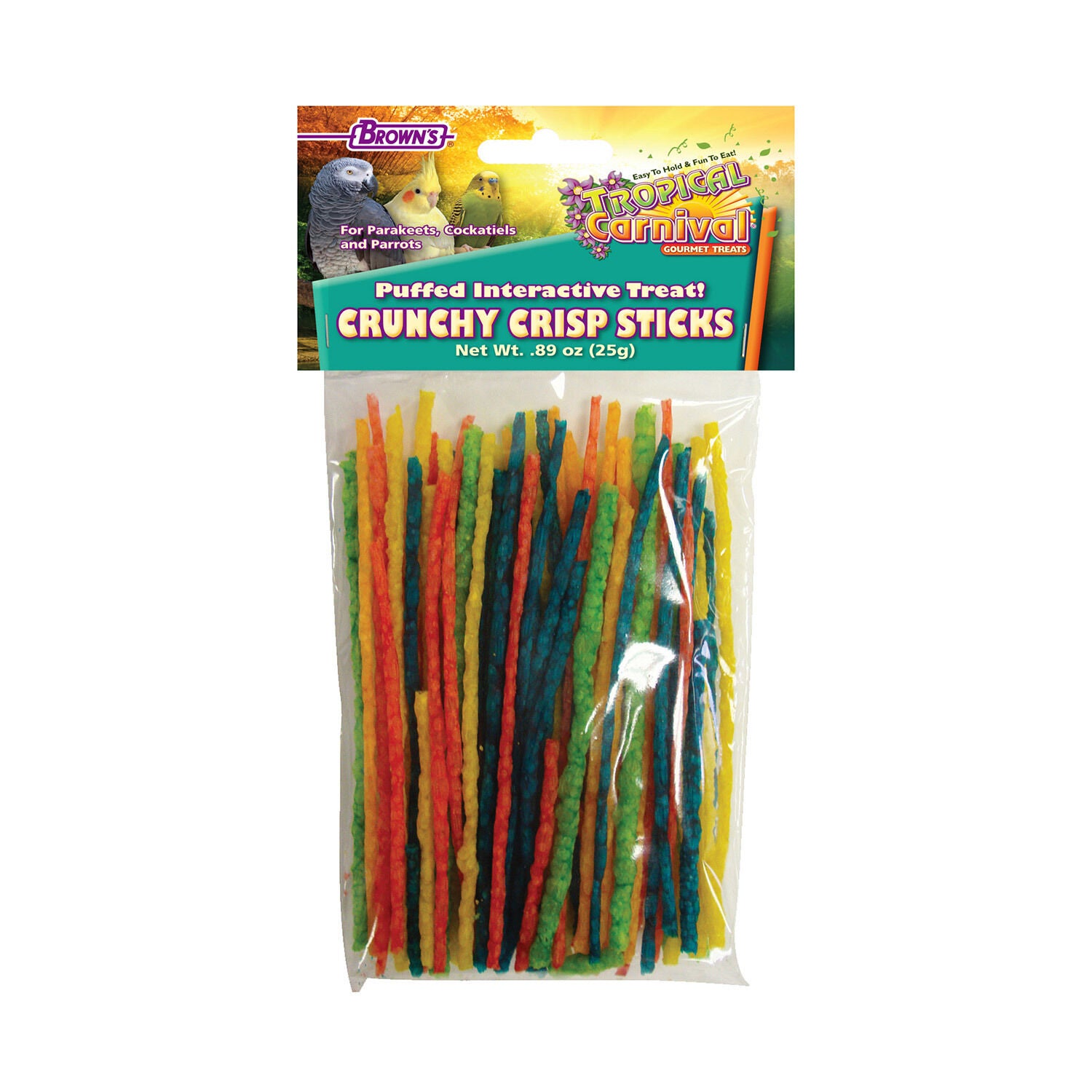 Crunchy Crisp Sticks Puffed Bird Treats 0.89oz | Pet Supermarket