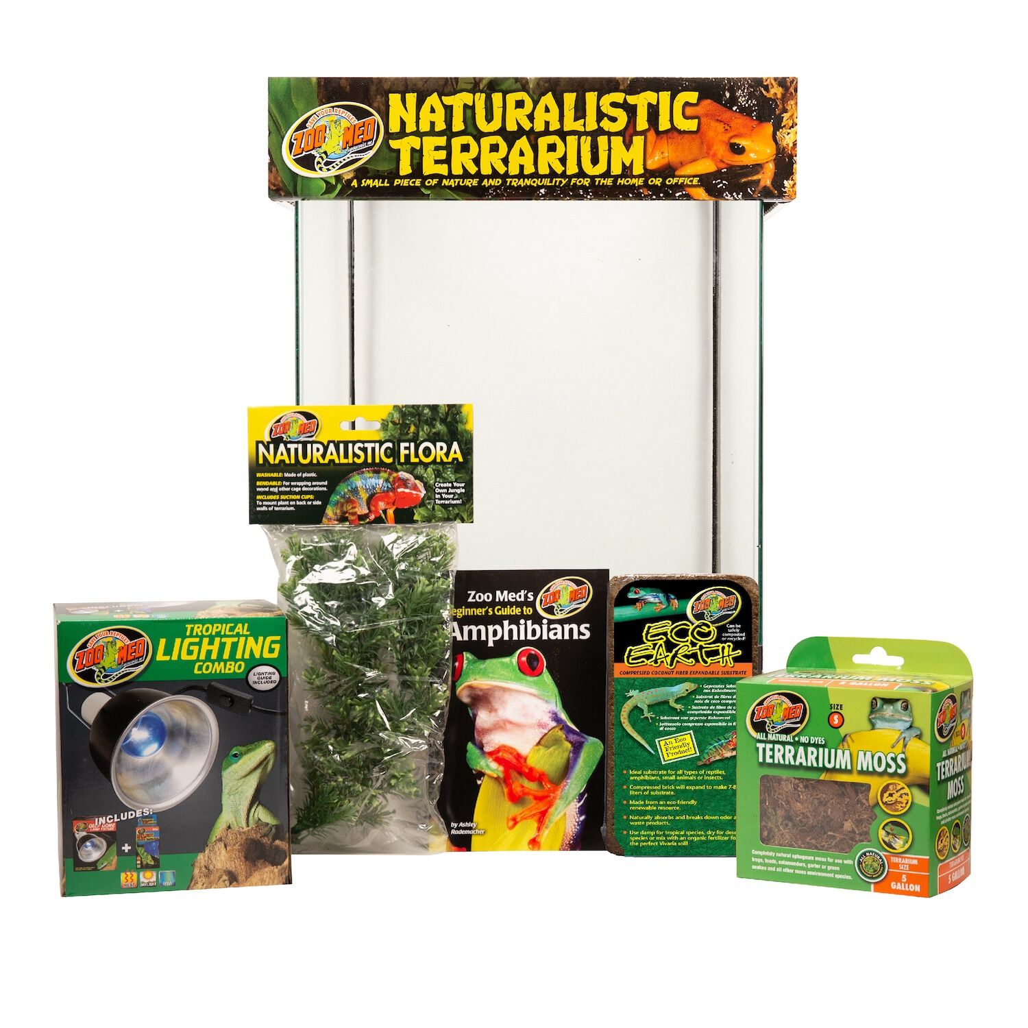 Zoo Med Naturalistic Terrarium Tropical Reptile Enclosure Starter Kit ...