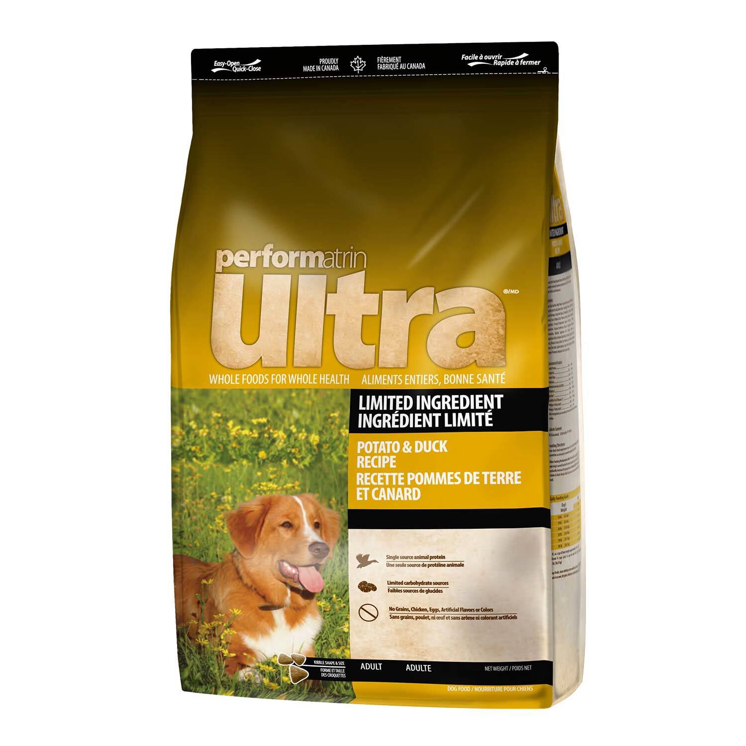 Performatrin Ultra Limited Ingredient Potato & Duck Adult Dry Dog Food ...