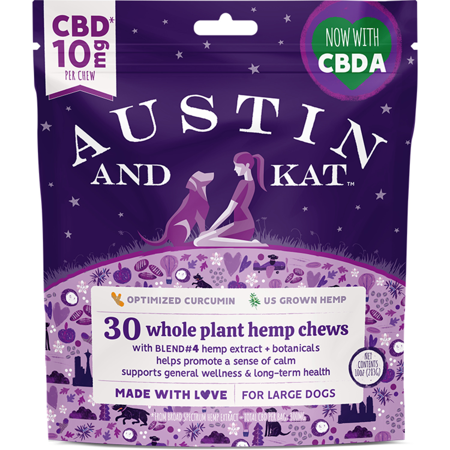 Austin & Kat Austin's Classic 10Mg Cbd Soft Chews Large Dog Supplements ...