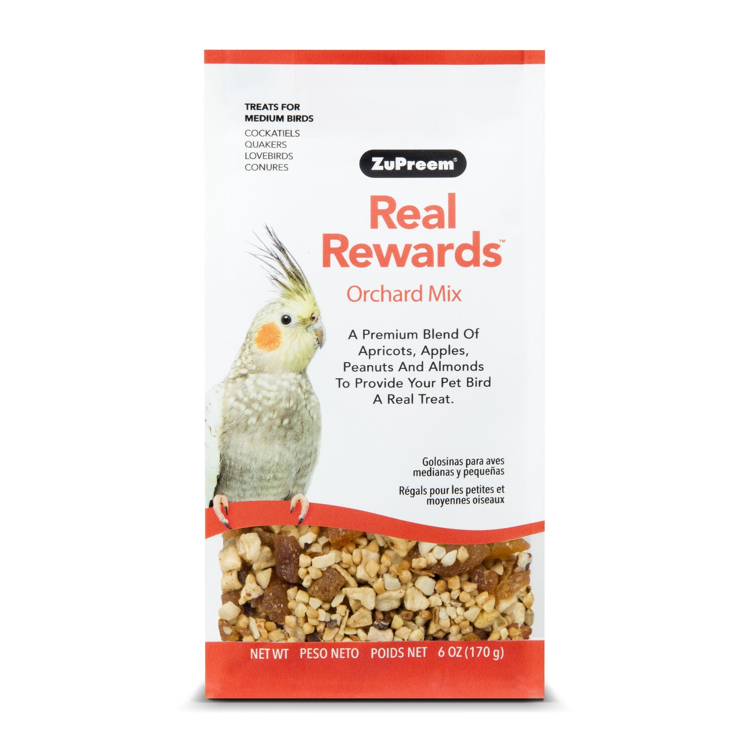 Zupreem Real Rewards Orchard Mix Bird Treat For Medium Birds | Pet ...