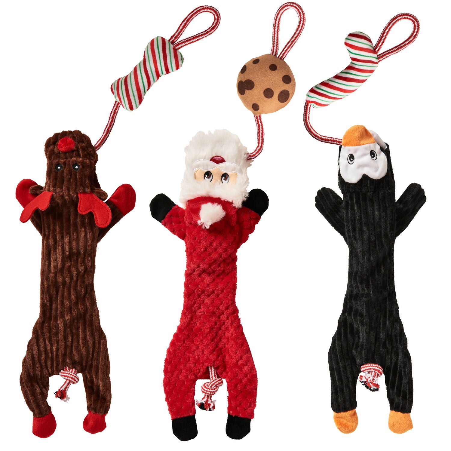 Spot Holiday Fun Tugs Plush Rope Dog Toy, 24" Assorted, 1 Each 1ea ...
