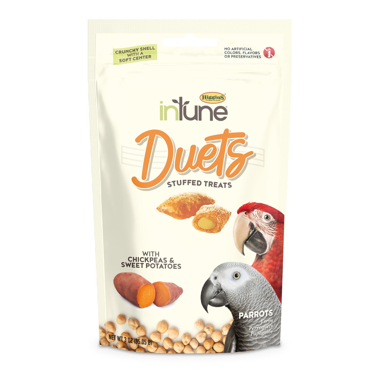 Higgins In Tune Duets Chickpeas & Sweet Potatoes Treat For Parrots ...