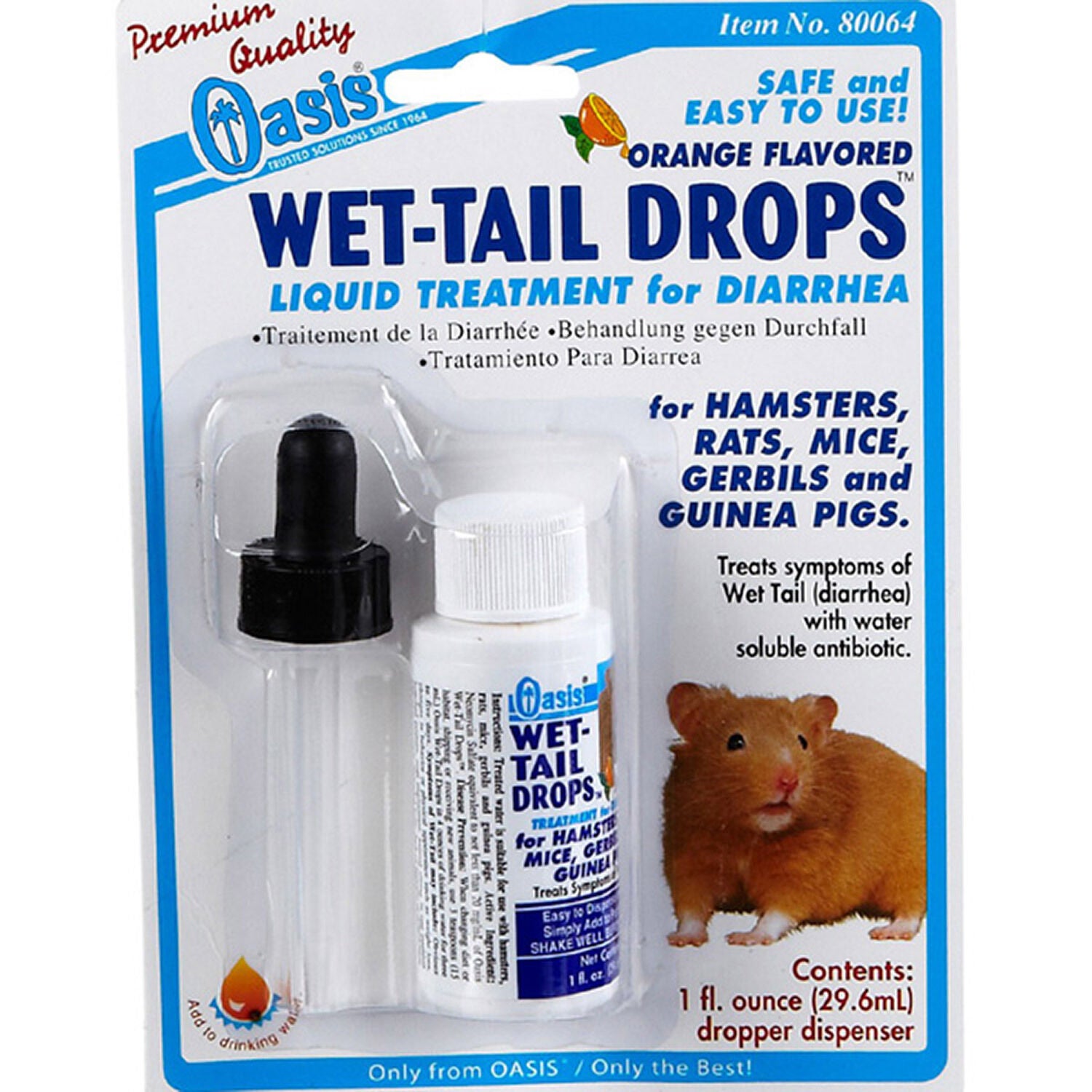 Oasis Wet Tail Drops | Pet Supermarket