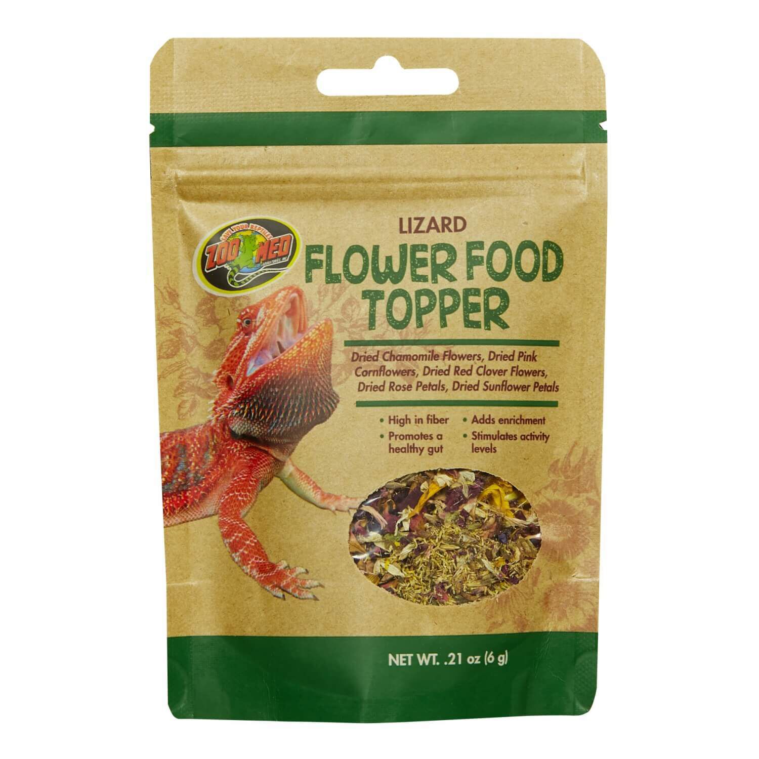 Zoo Med Lizard Flower Food Topper, .21 Oz 0.21oz | Pet Supermarket