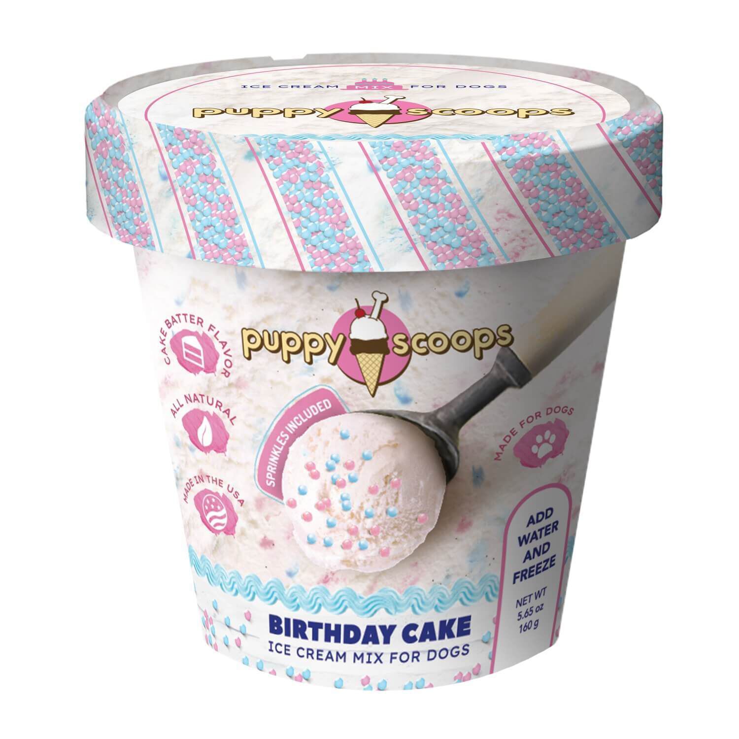 Puppy Cake Puppy Scoops Ice Cream Mix Dog Treat - Birthday Cake With ...