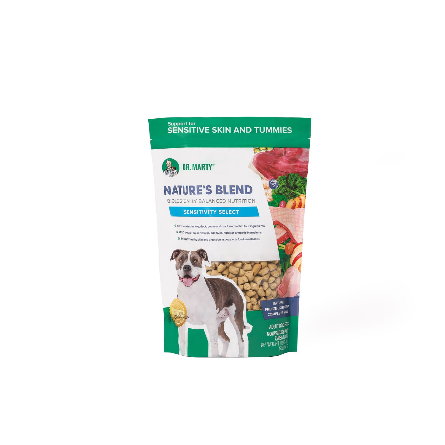 Dr. Marty Nature's Blend Sensitivity Select Freeze-Dried Raw Dog Food ...