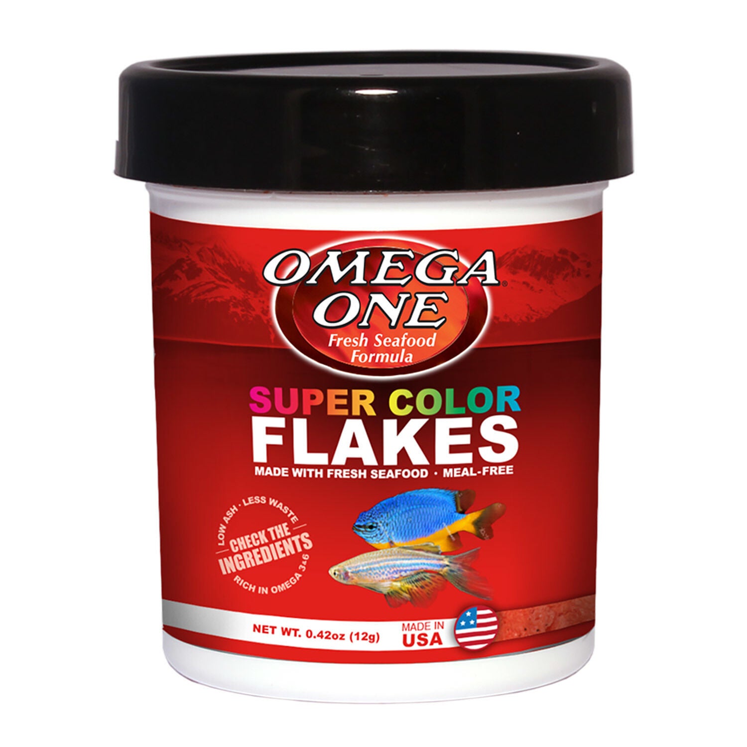 Omega-One Super Color Flakes Fish Food 1oz | Pet Supermarket