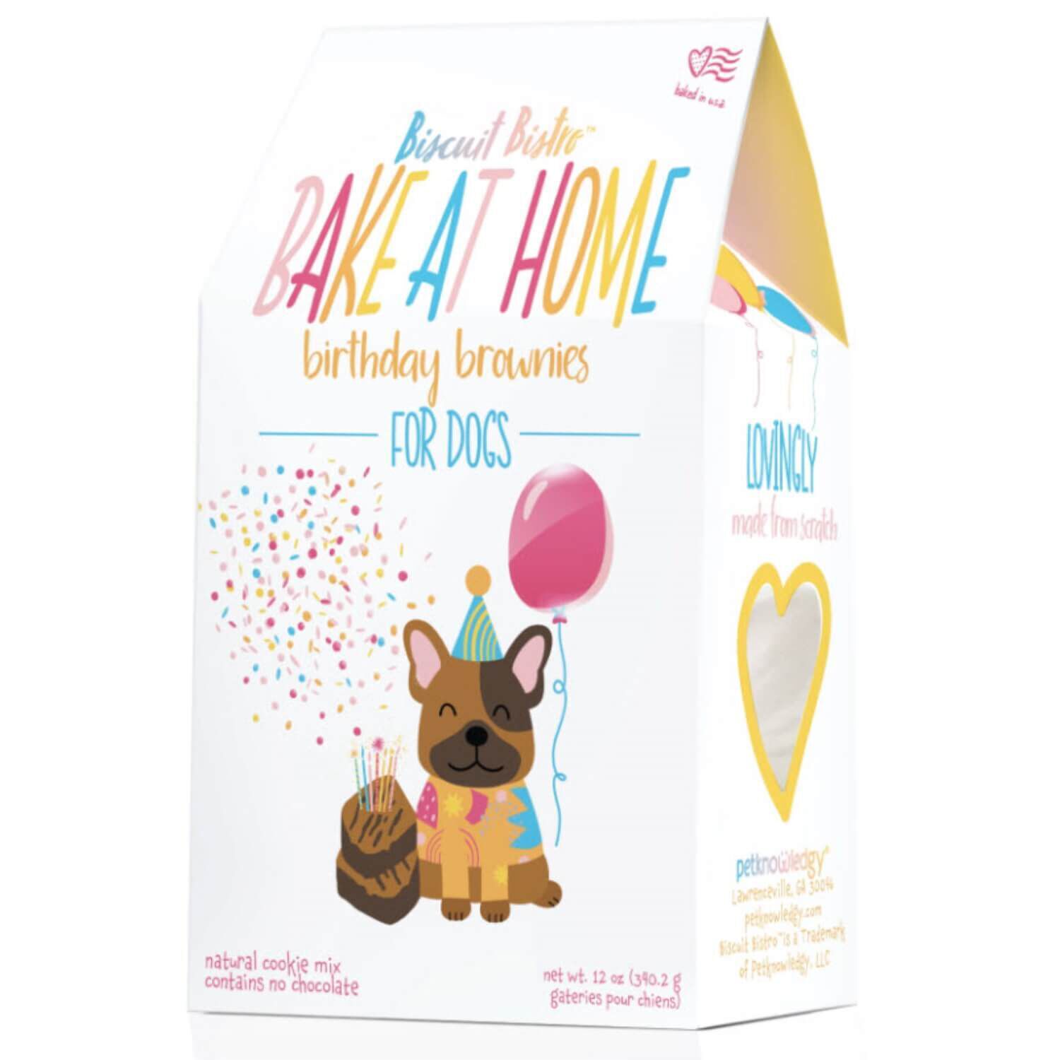 Spunky Pup Bake At Home Birthday Brownies Dog Treat Mix, Carob 12oz ...