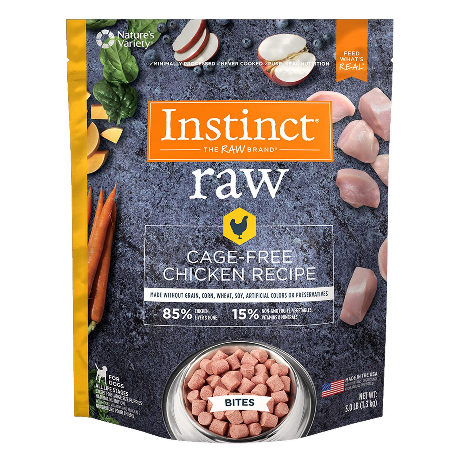 Instinct Raw Cage-Free Chicken Recipe Frozen Dog Food | Pet Supermarket