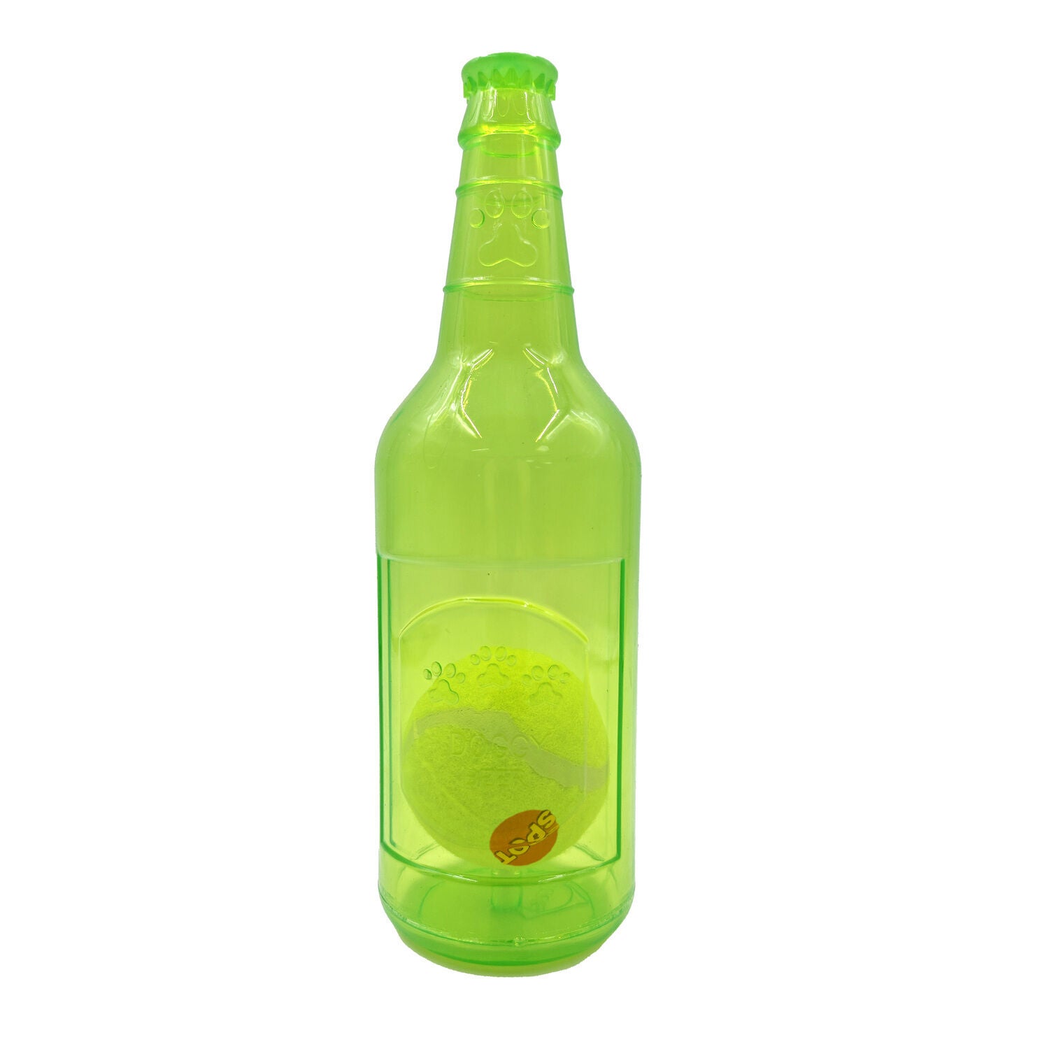 Spot Ball In A Beer Bottle Tough Squeaky Dog Toy, Assorted Colors 1ea ...