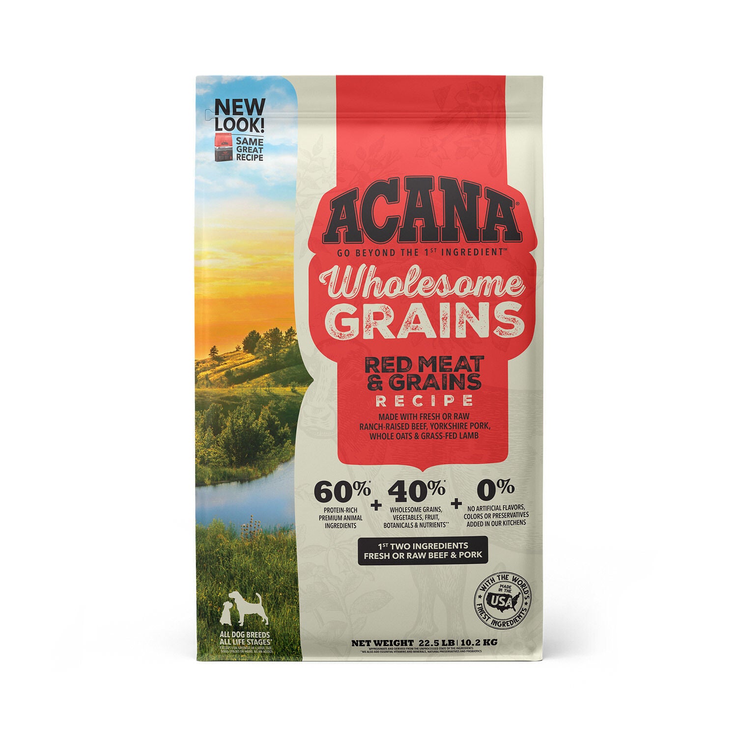 Wholesome Grains Red Meat With Grains Dog Food 22.5lb | Pet Supermarket