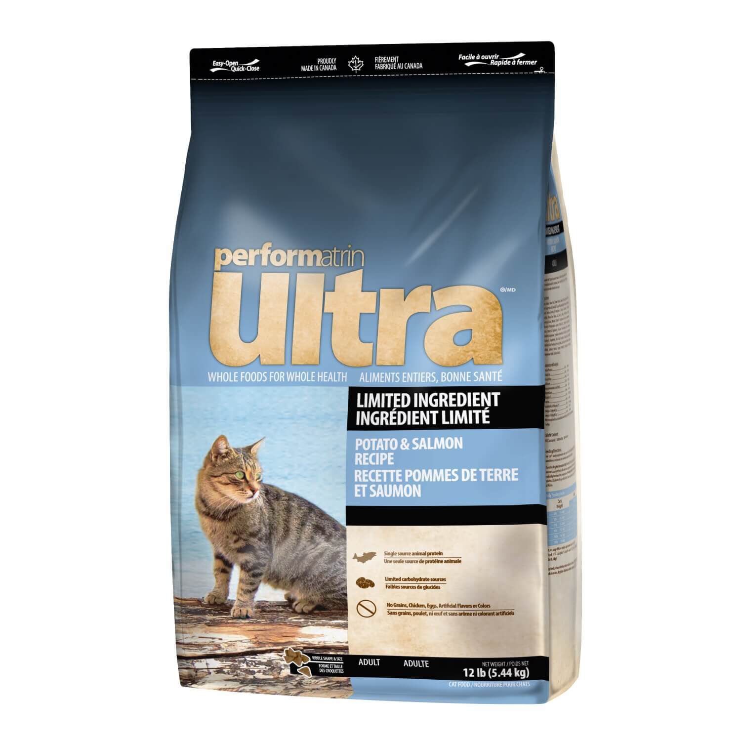 Performatrin Ultra Limited Ingredient Potato & Salmon Adult Dry Cat ...