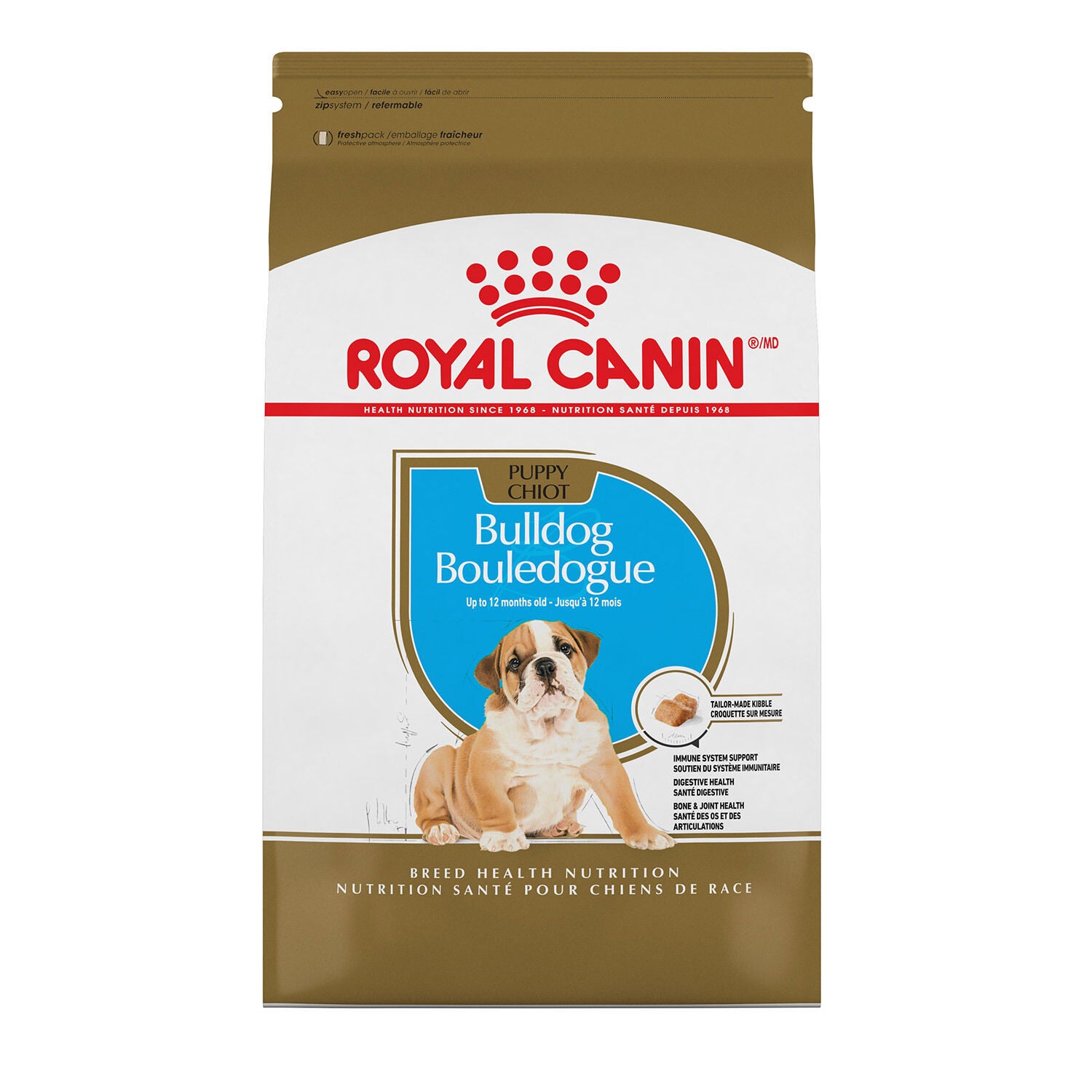 Royal Canin Breed Health Nutrition Bulldog Puppy Dry Dog Food, 6Lb ...