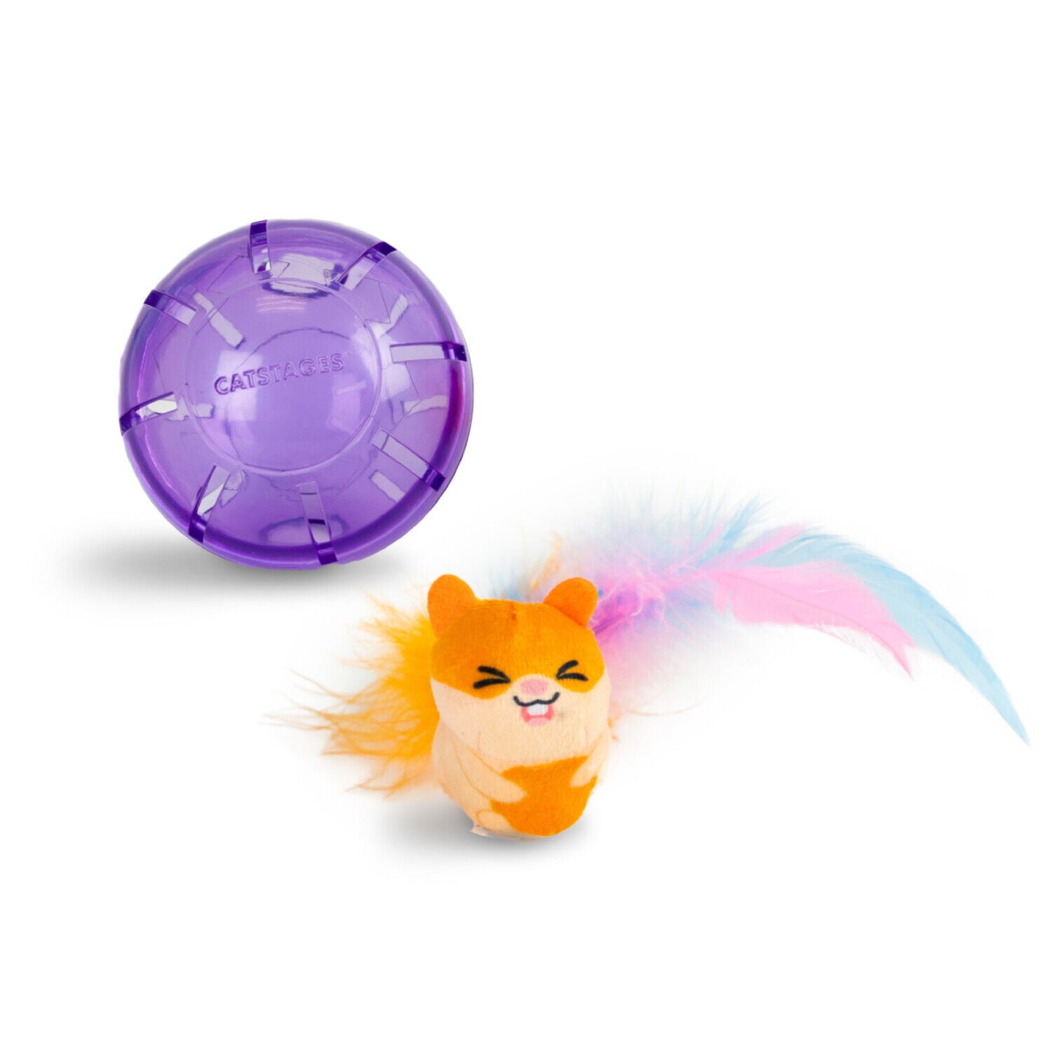 Catstages Hamster Ball Interactive Treat Dispensing Cat Toy 1ea | Pet ...
