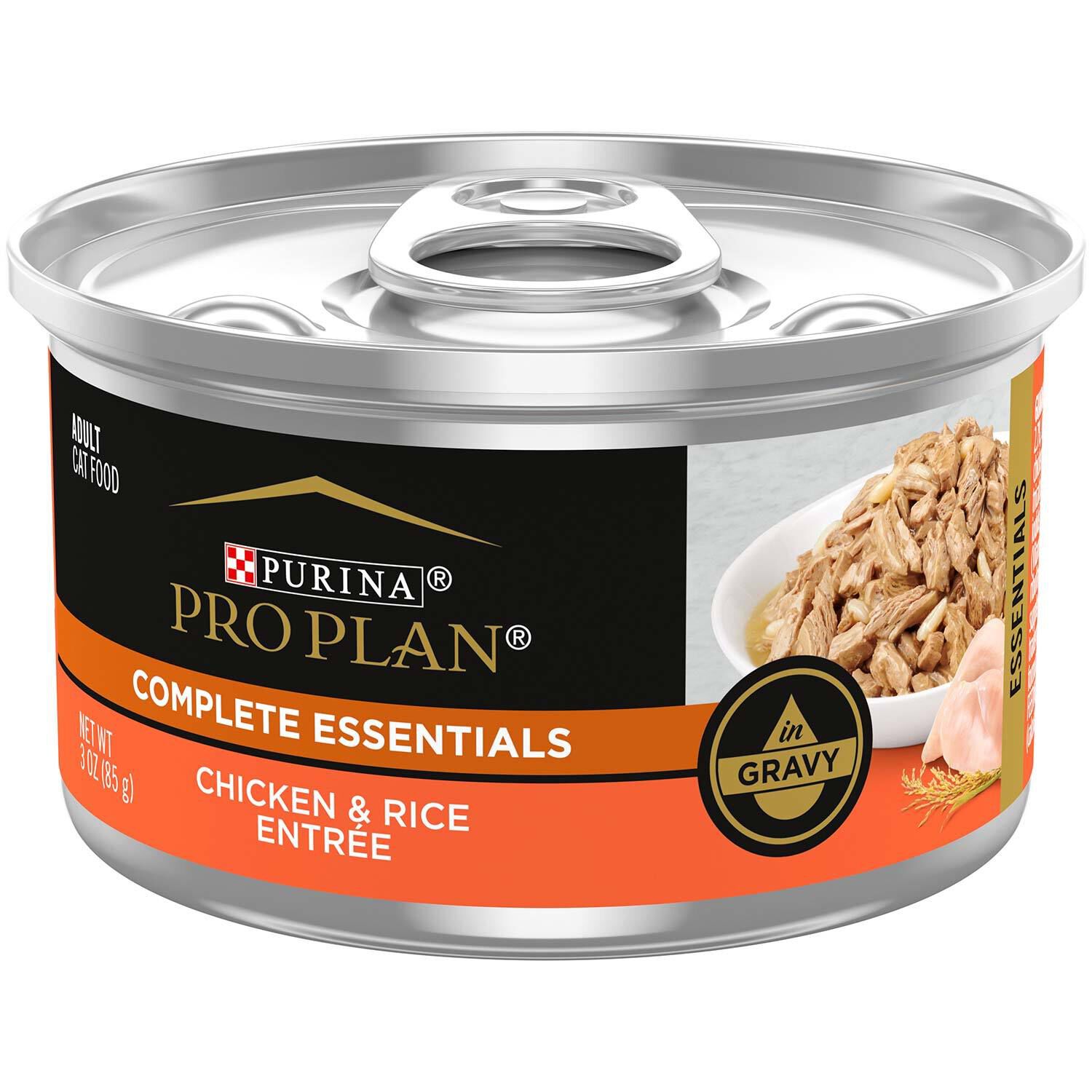 Purina Pro Plan Chicken & Rice Entree In Gravy Cat Food 3oz | Pet ...