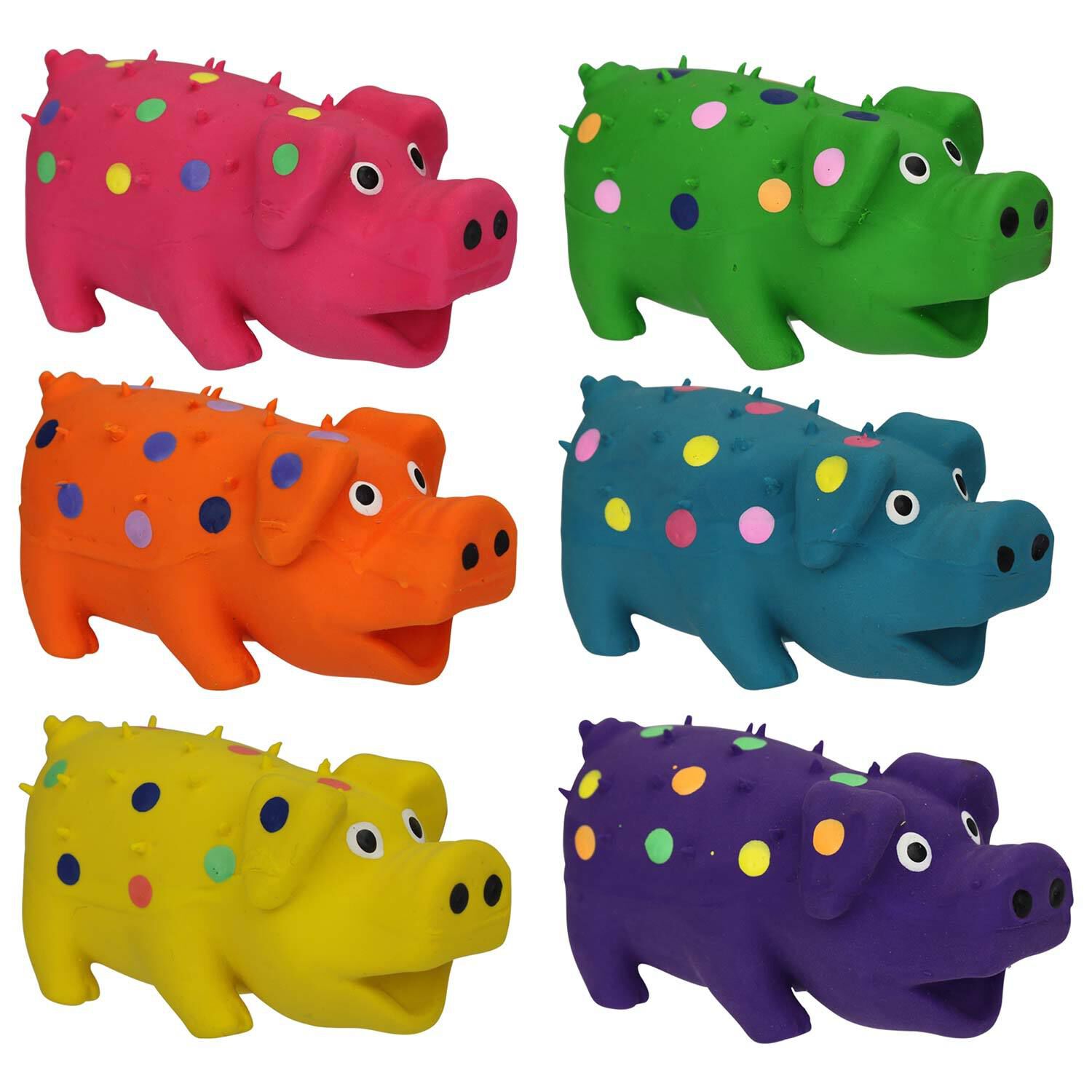 Globlet Latex Pig Dog Toy 4in | Pet Supermarket