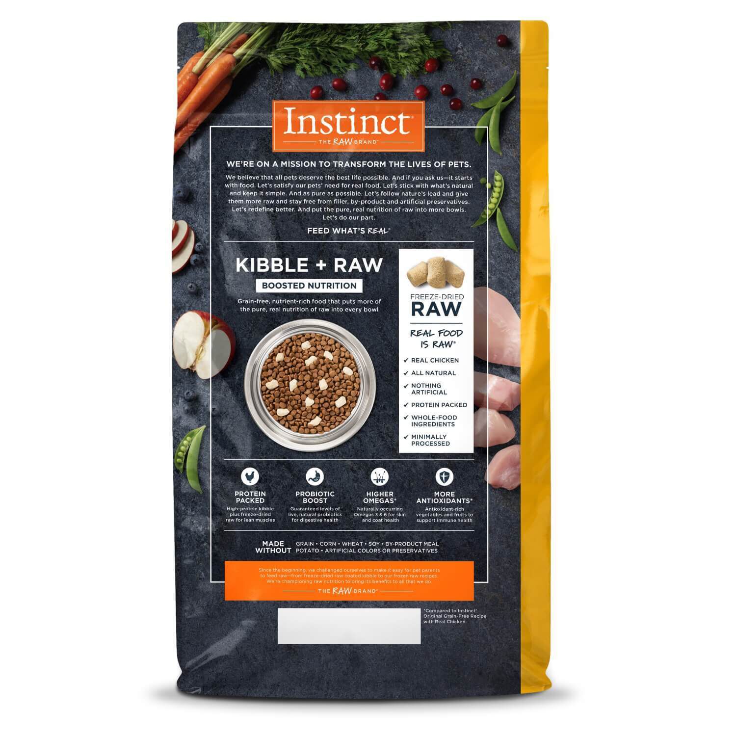 Instinct Raw Boost Grain Free Recipe With Real Chicken Dry Cat Food ...
