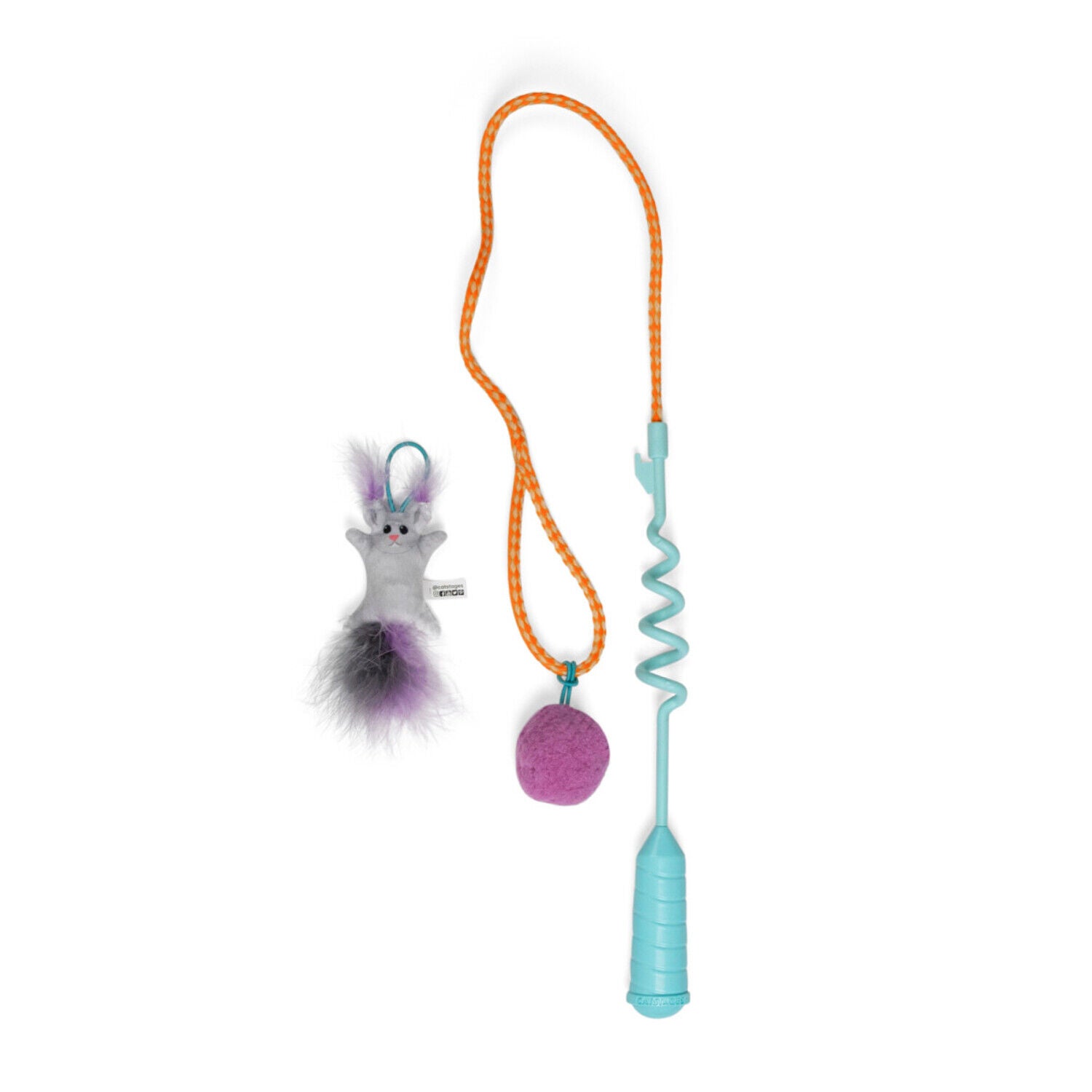 Catstages Catapult Spring Wand & Teaser Cat Toy 1ea | Pet Supermarket