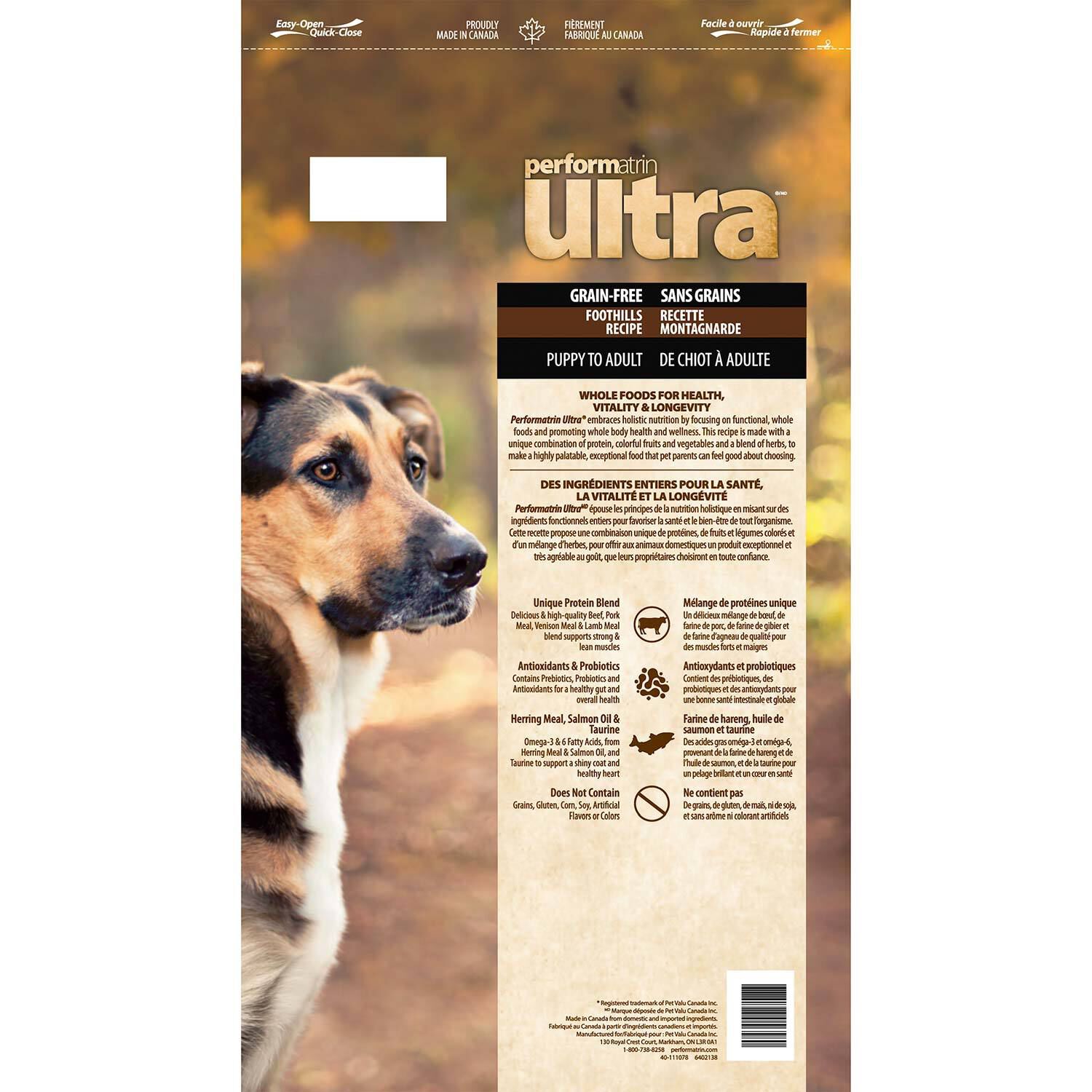 Performatrin Ultra Grain-Free Foothills Recipe Dry Dog Food | Pet ...