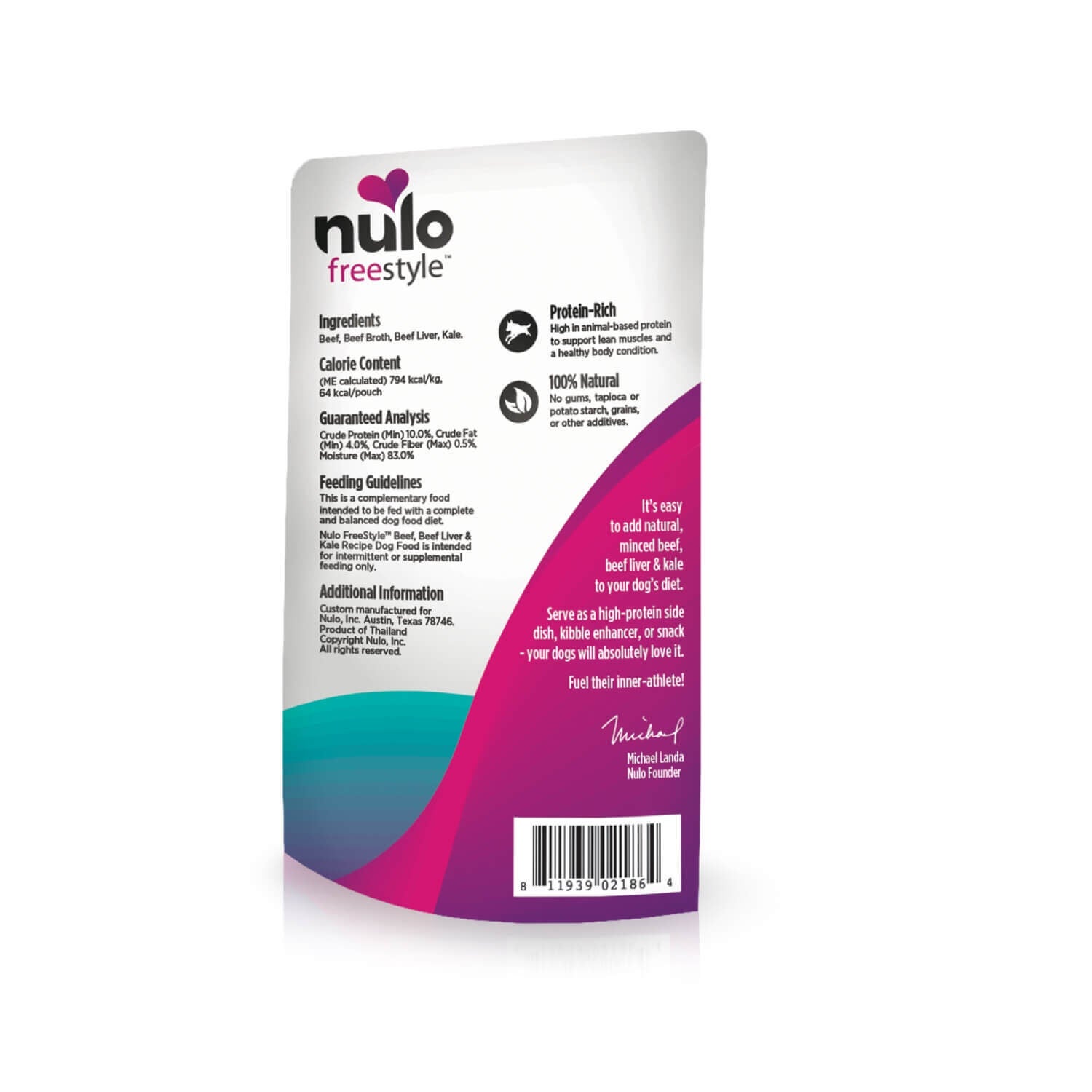 Nulo Freestyle Beef, Beef Liver, & Kale In Broth Wet Dog Food Topper 2 ...