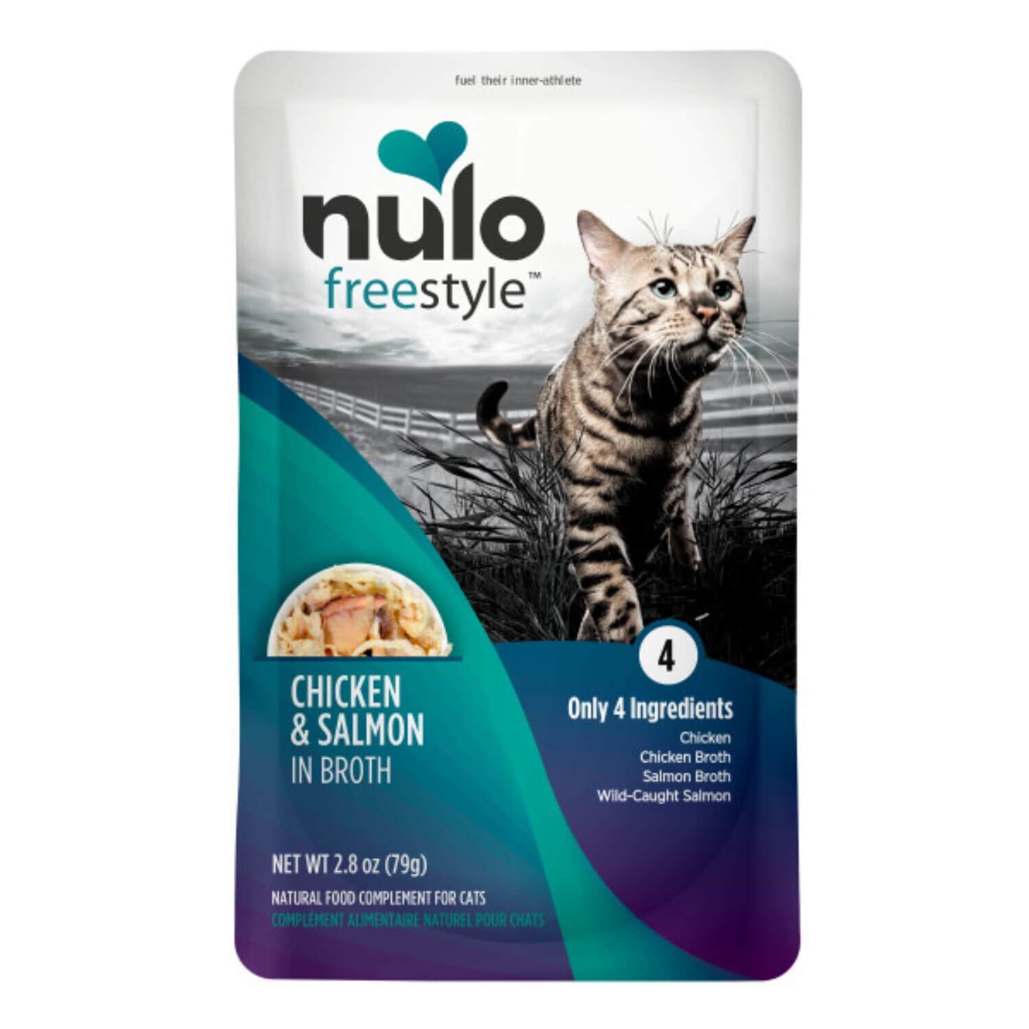 Nulo Freestyle Chicken & Salmon In Broth Wet Cat Food Topper 2.8oz ...