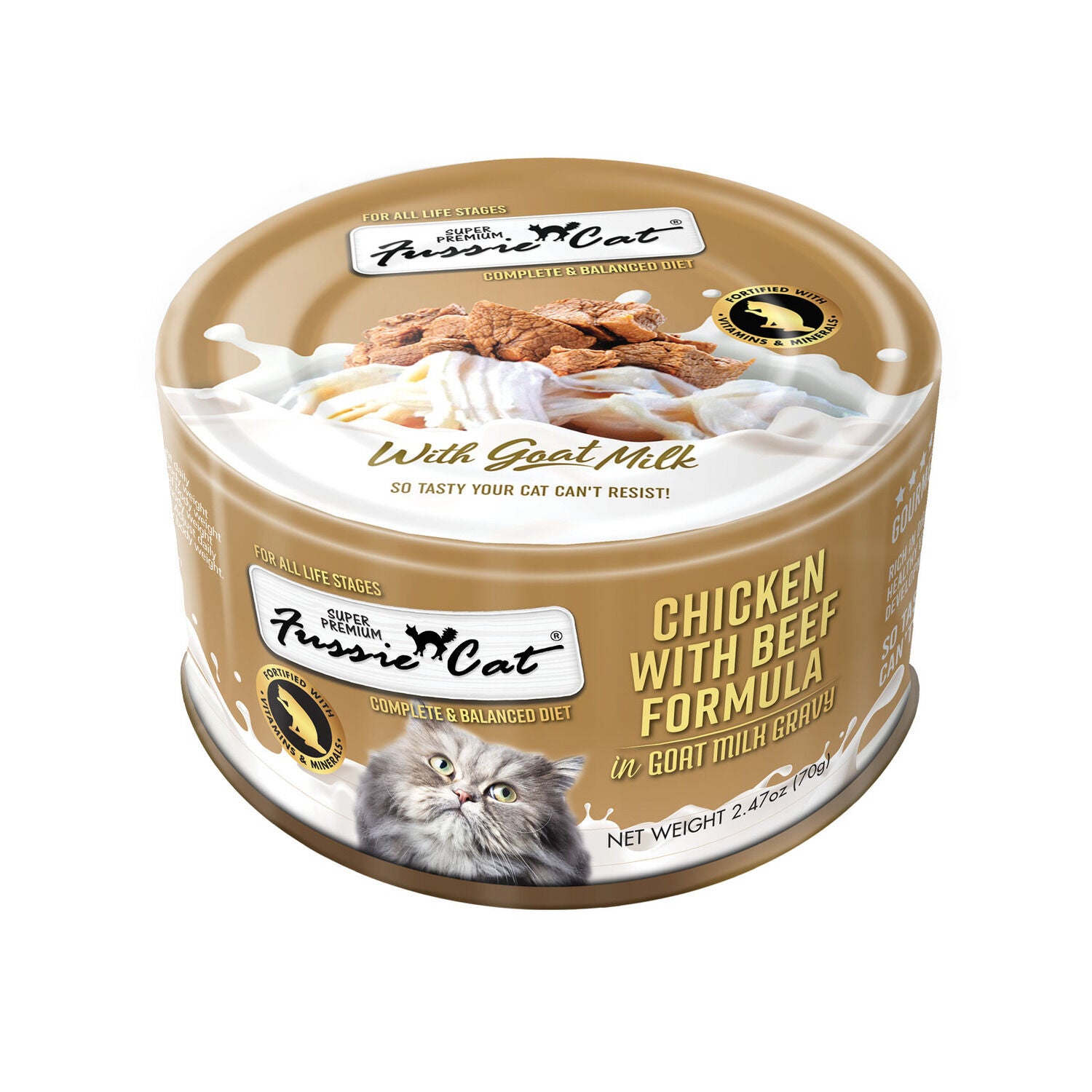 Fussie Cat Super Premium Chicken With Beef In Goat Milk Wet Cat Food, 2 ...