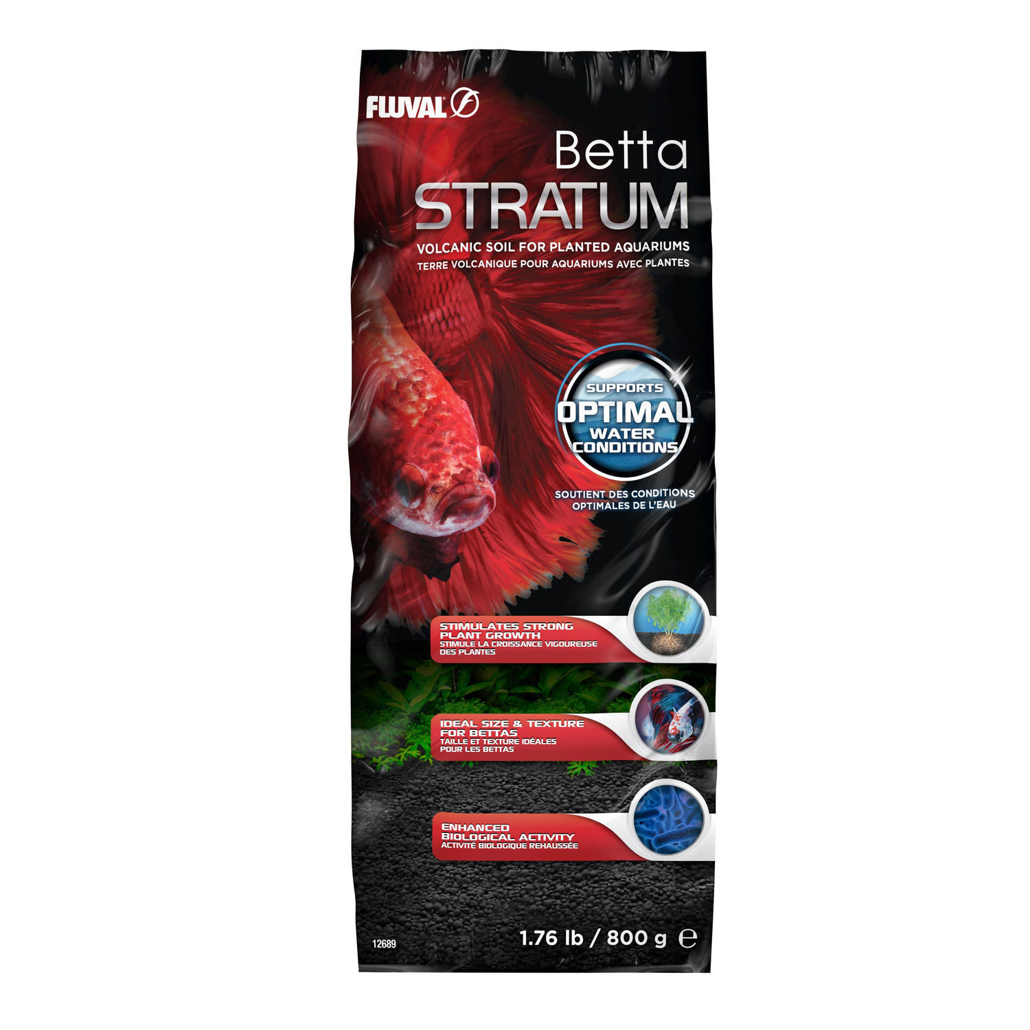 Fluval Betta Bio Stratum Betta Fish Aquarium Gravel, 1.76 Lb | Pet ...