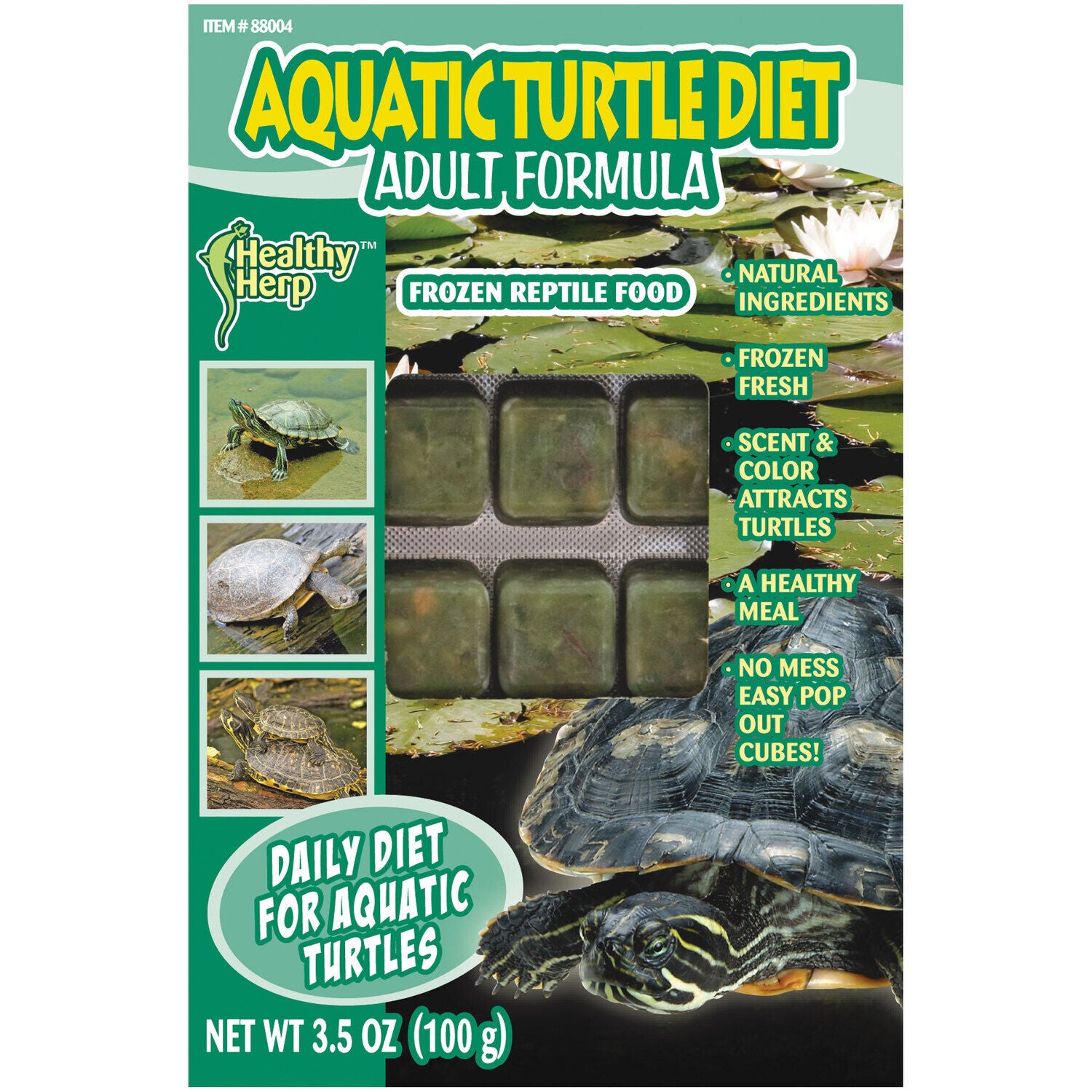 San Francisco Bay Aquatic Healthy Herp Frozen Adult Turtle Food 3.5oz ...