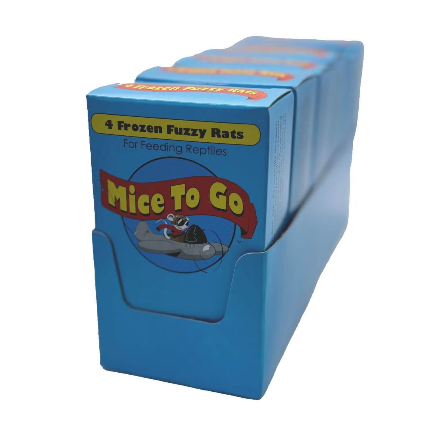 Mice To Go - Fuzzy Rat Frozen Reptile Food 4ea | Pet Supermarket