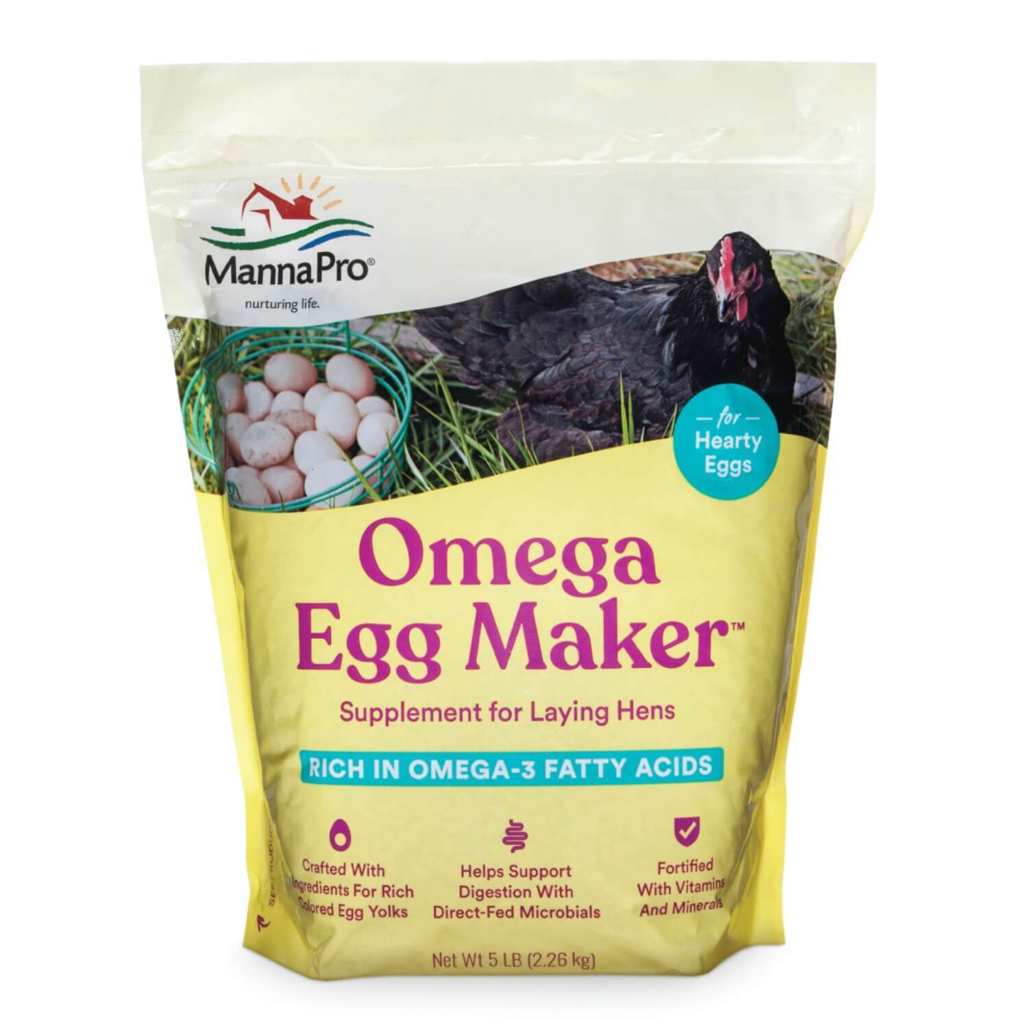 Manna Pro Omega Egg Maker Supplement For Laying Hens 5lb | Pet Supermarket