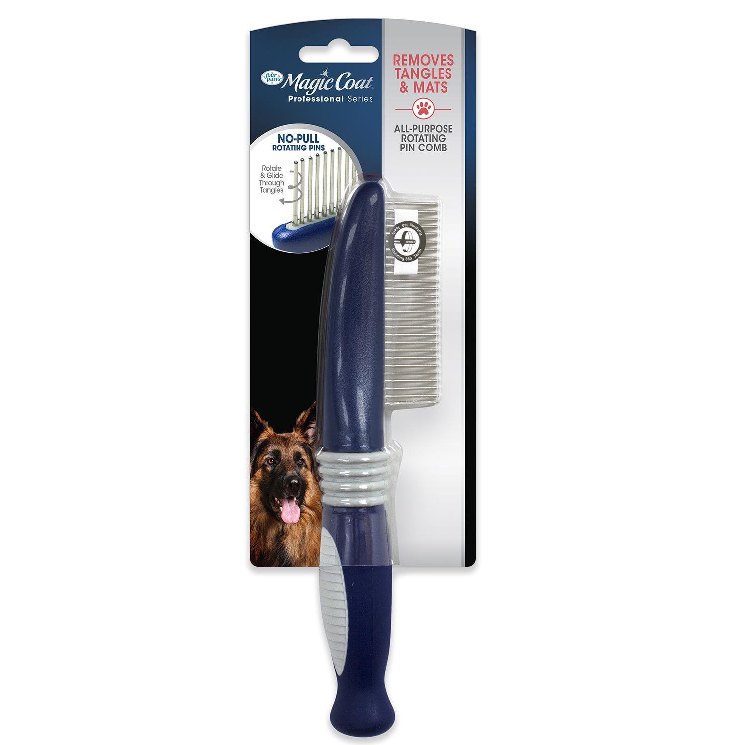 Magic Coat Professional Series All-Purpose Rotating Pin Comb For Dogs ...