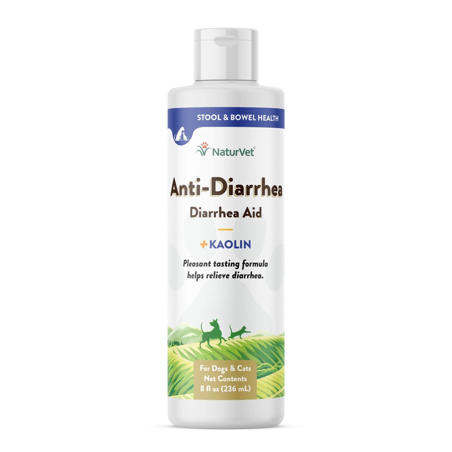 Anti-Diarrhea + Kaolin Liquid Diarrhea Aid For Dogs - Cats 8oz | Pet ...