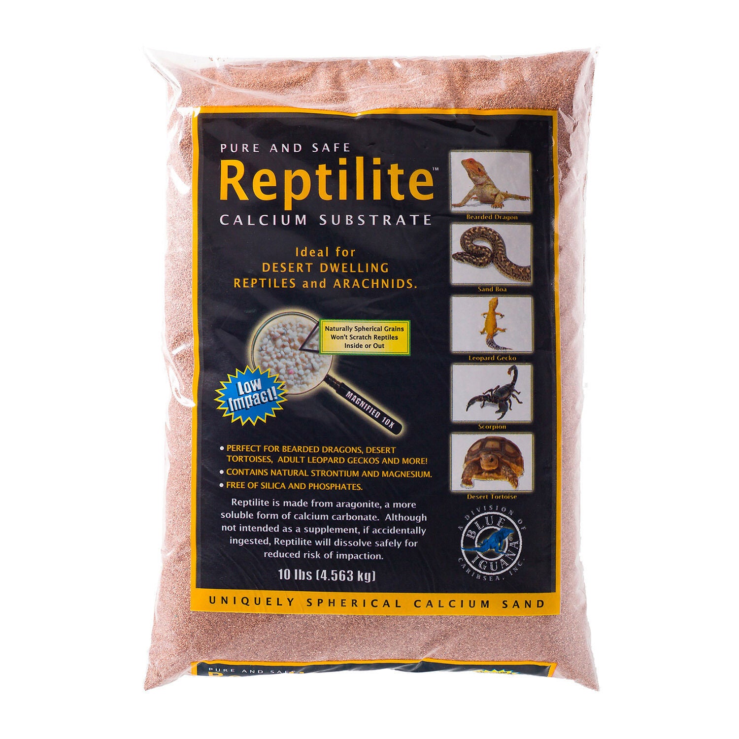 Carib Sea Reptilite Sand Baja Tan Substrate For Reptiles 10lb | Pet ...