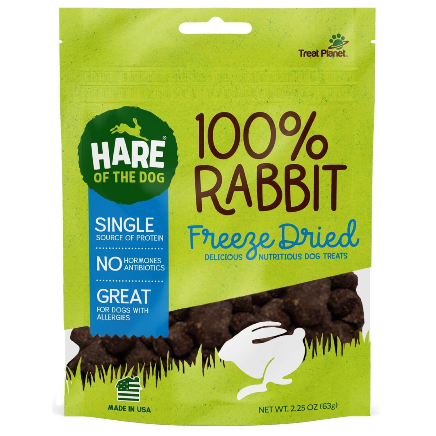 Hare Of The Dog 100% Rabbit Freeze-Dried Dog Treats 2.25oz | Pet ...