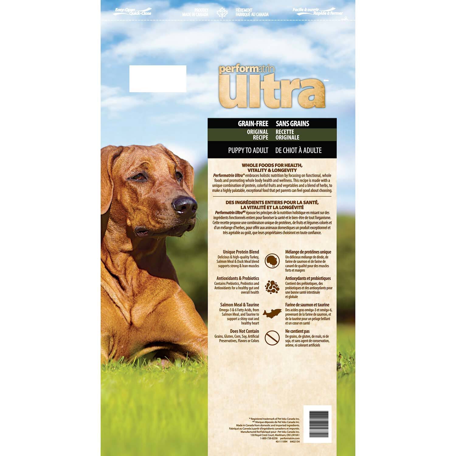 Performatrin Ultra Grain-Free Original Recipe Dry Dog Food 24lb | Pet ...