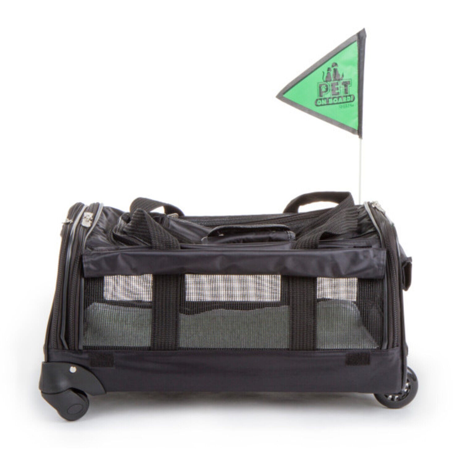 Sherpa Ultimate On Wheels Airline Approved Soft Sided Dog & Cat Carrier ...