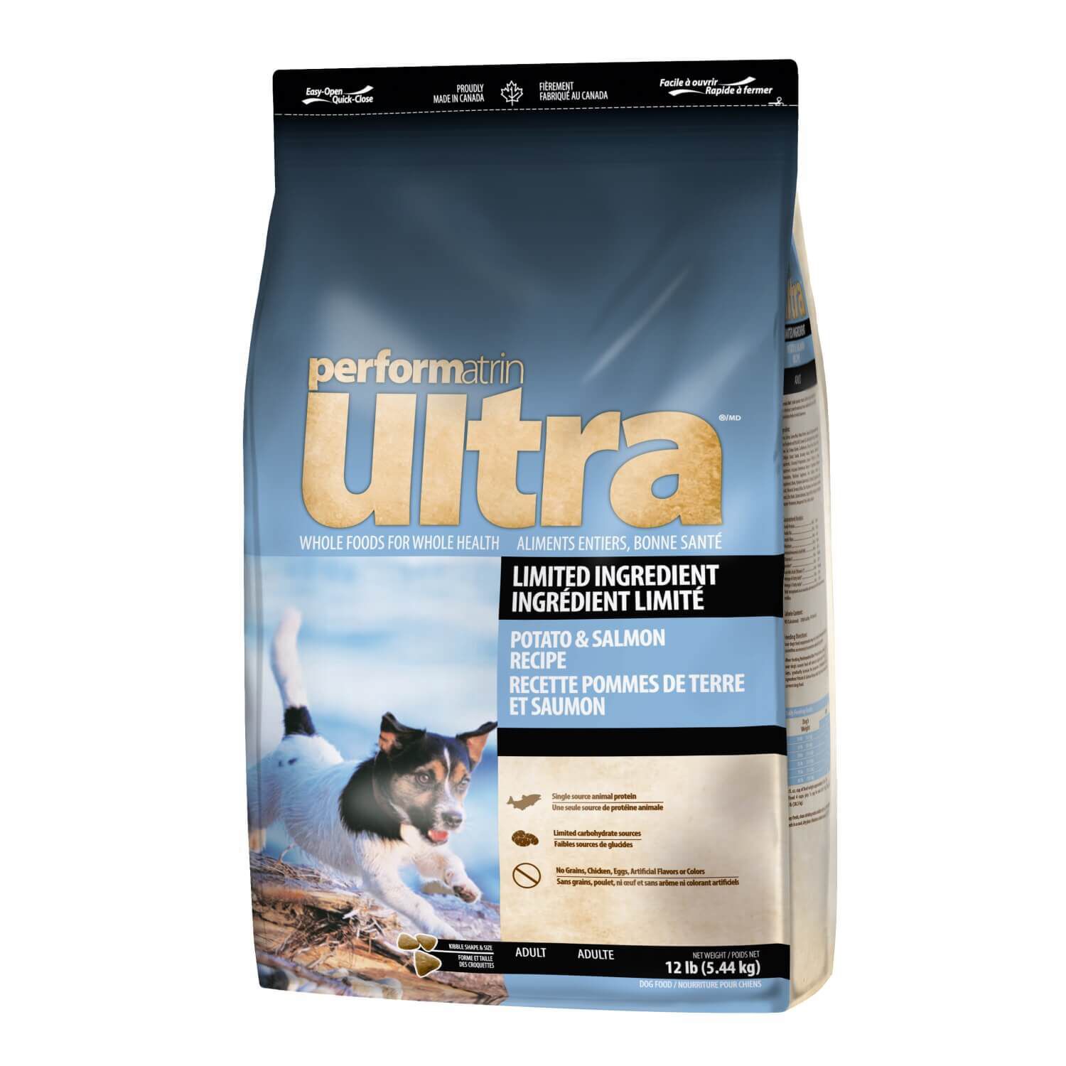 Performatrin Ultra Limited Ingredient Potato & Salmon Adult Dry Dog ...