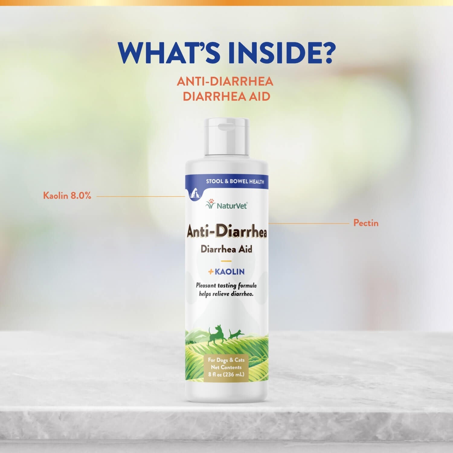 Anti-Diarrhea Plus Kaolin 8oz | Pet Supermarket