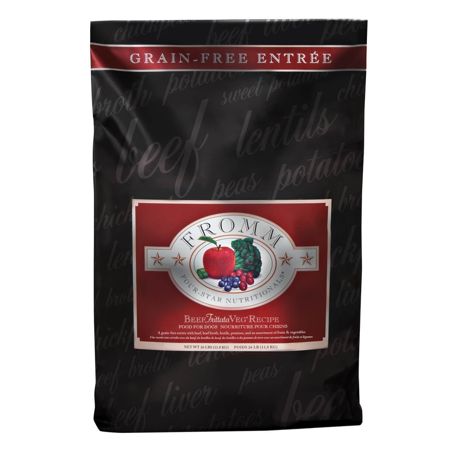 Fromm Four-Star Nutritionals Beef Frittata Veg Dog Food - Premium Dry ...