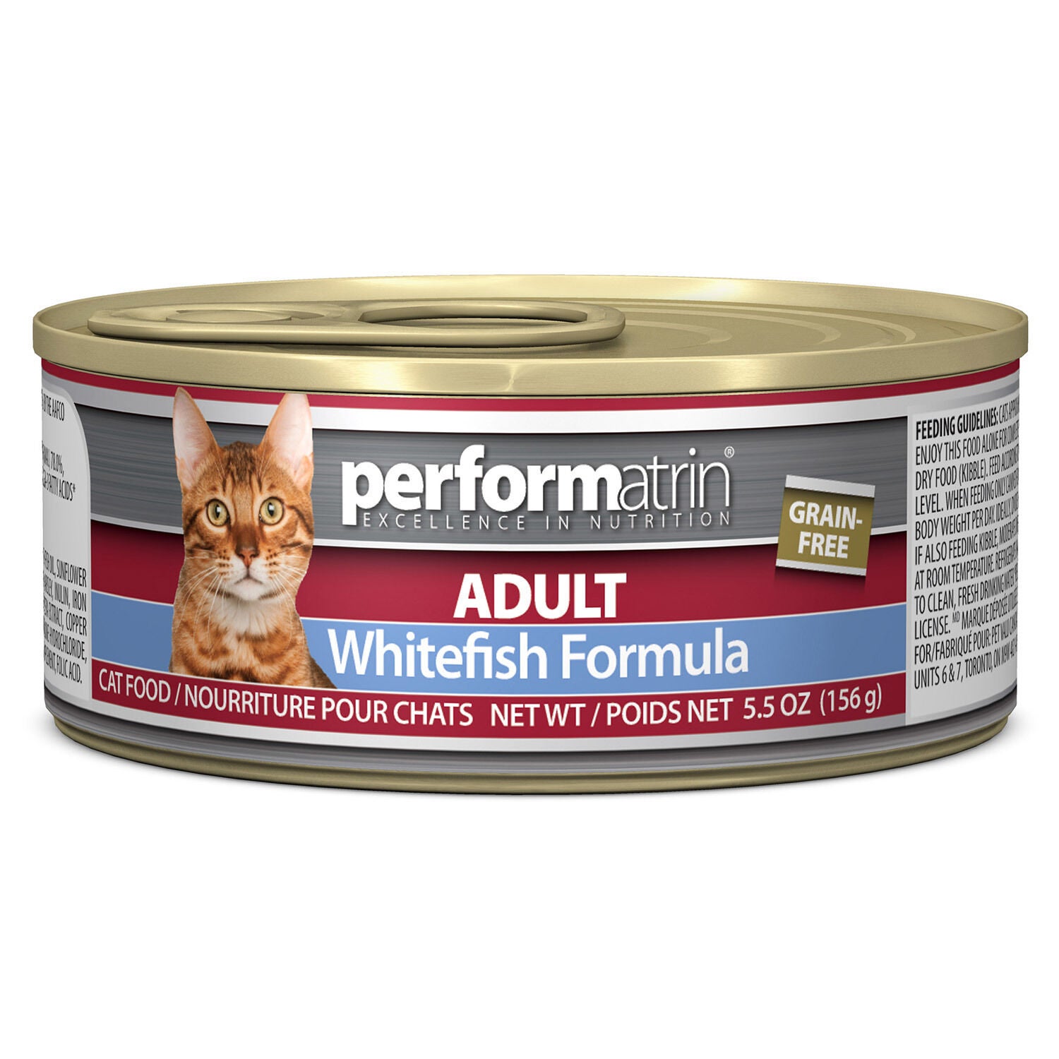 Performatrin Prime Adult Grain-Free Whitefish Pate Formula Wet Cat Food ...