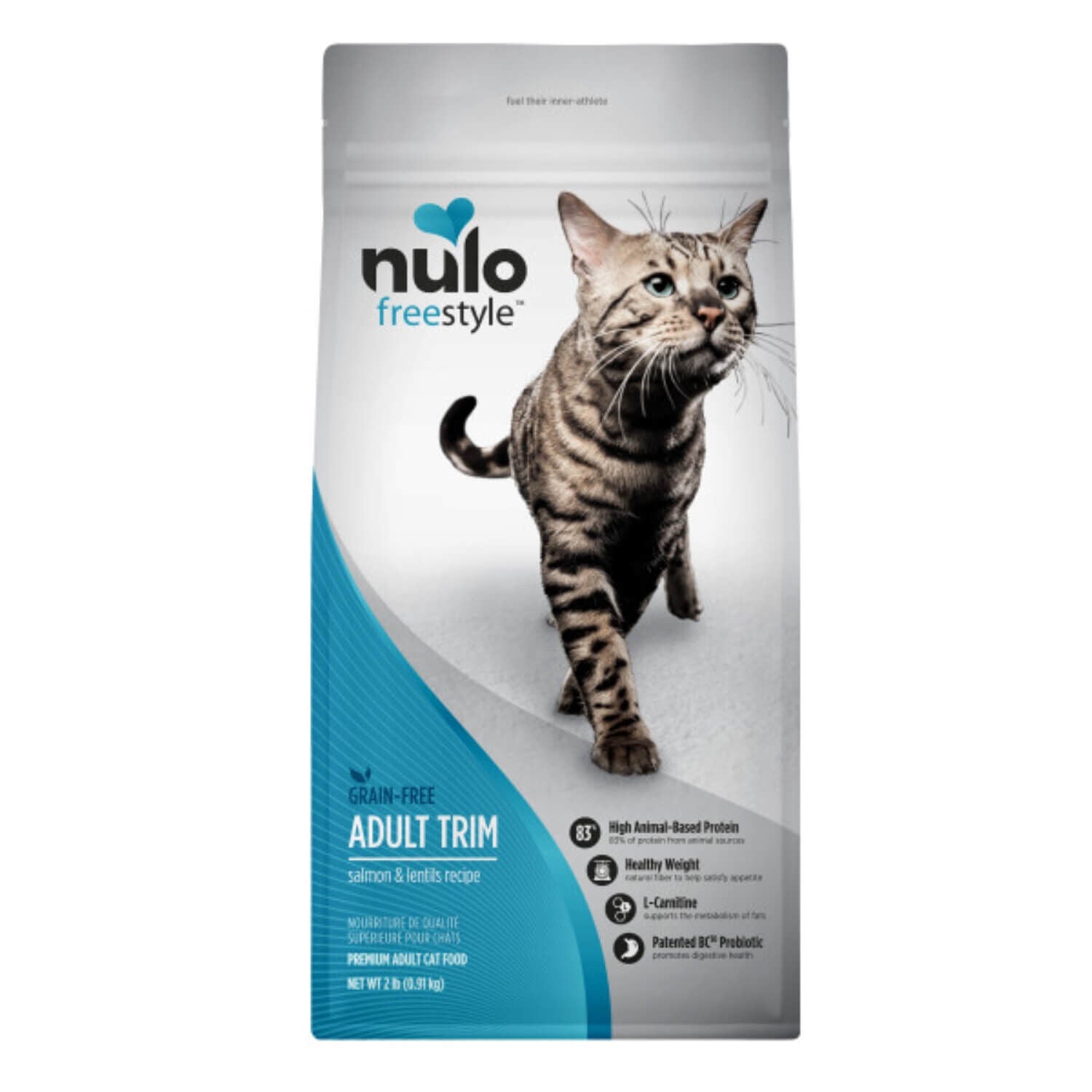 Nulo Freestyle Adult Trim Cat Grain-Free Salmon - Lentils Dry Cat Food ...