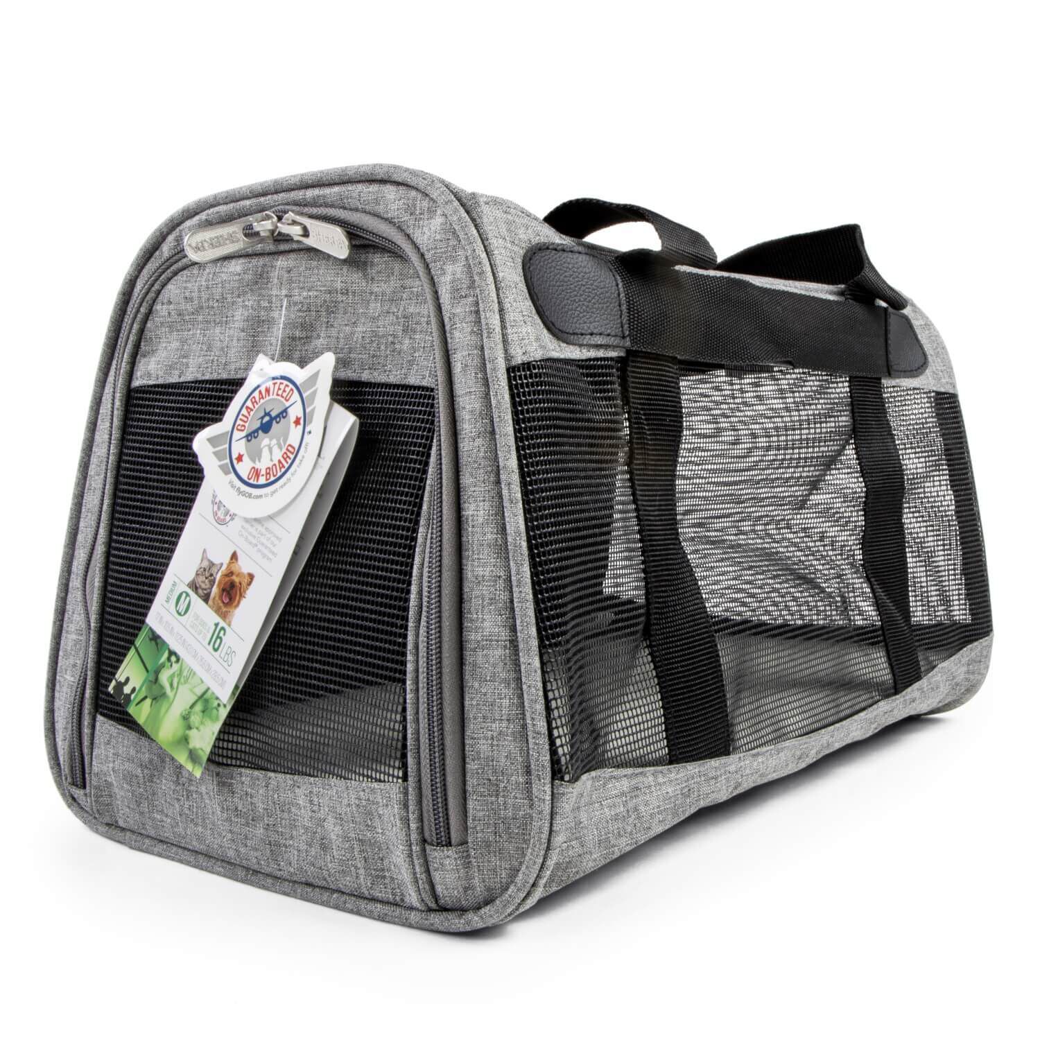 Sherpa Element Airline Approved Dog Carrier, Gray, Medium 1M | Pet ...