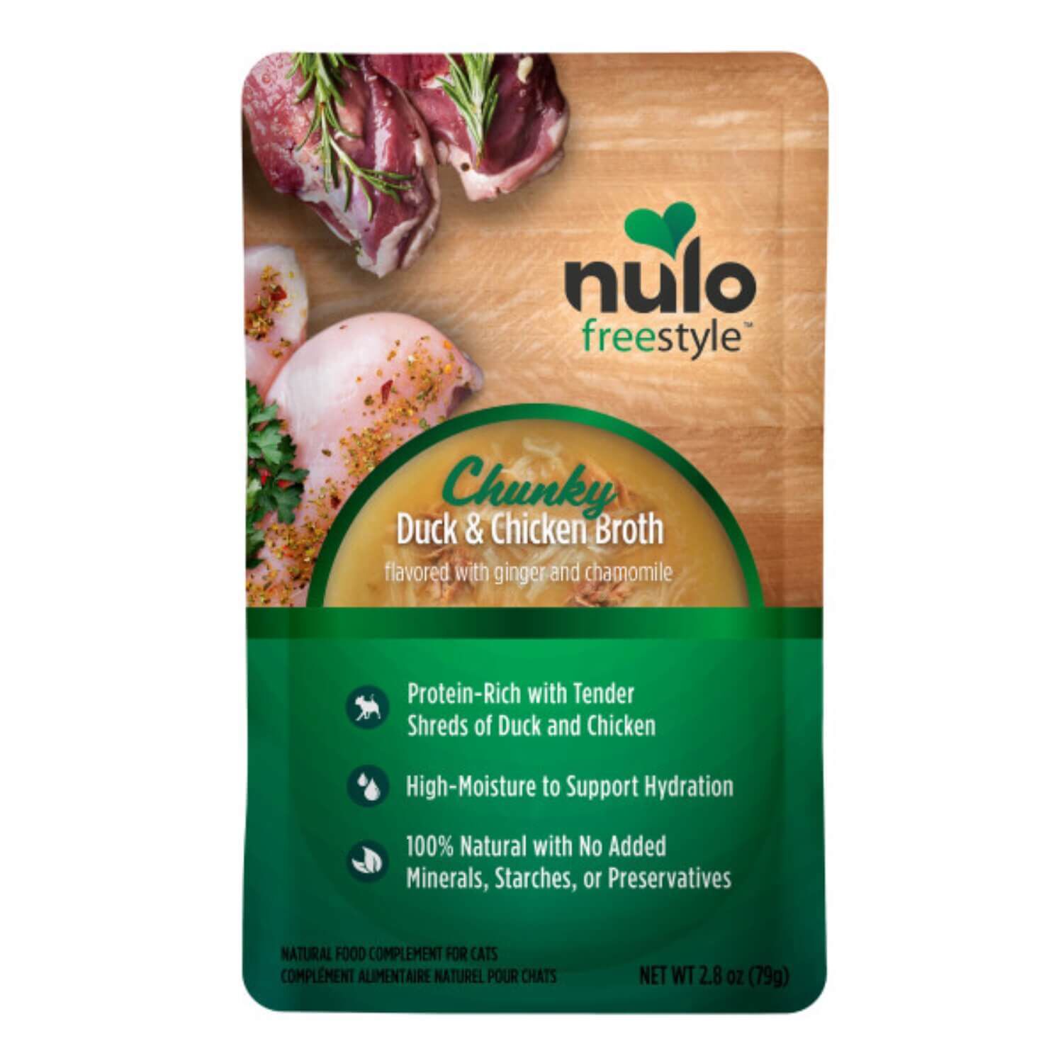 Nulo Free Style Chunky Duck & Chicken Broth Wet Food Topper For Cats 2 ...